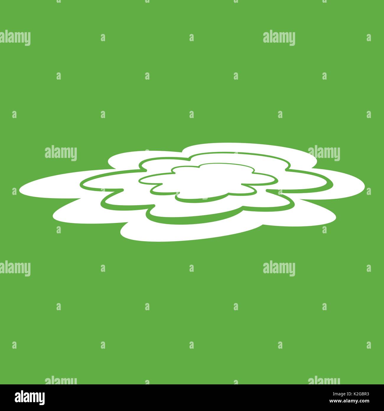 Water puddle icon green Stock Vector Image & Art - Alamy