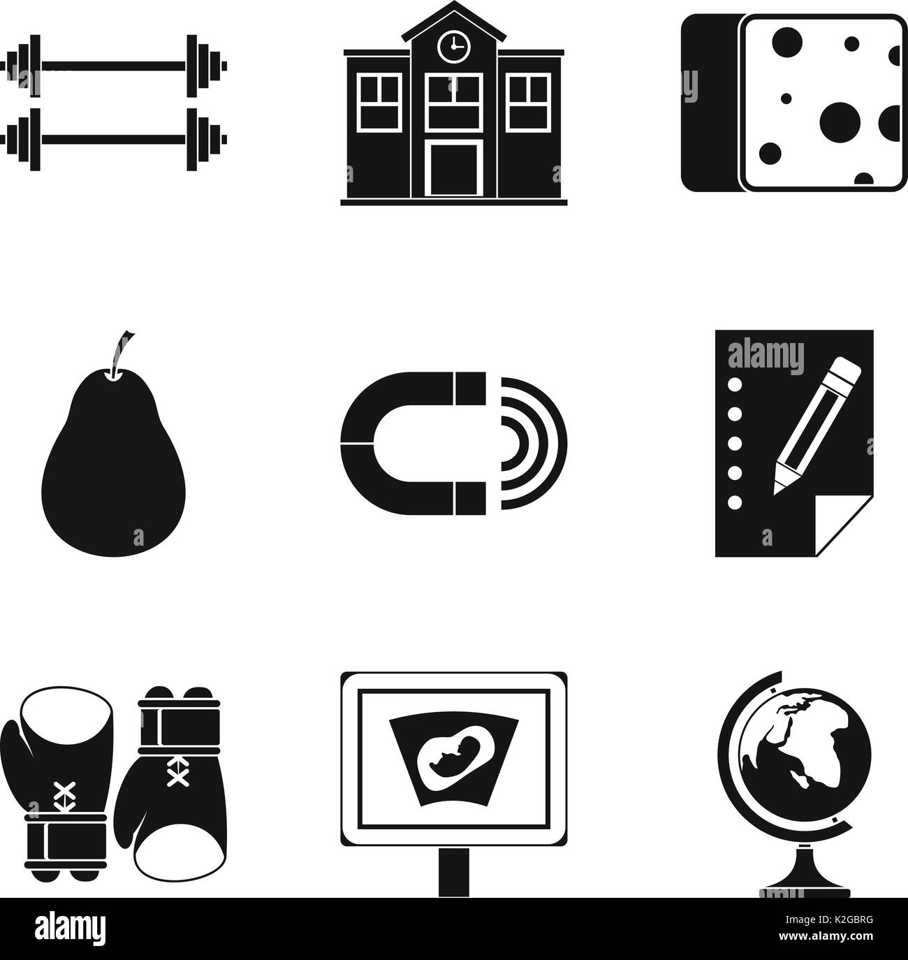 Utility icons set, simple style Stock Vector Image & Art - Alamy