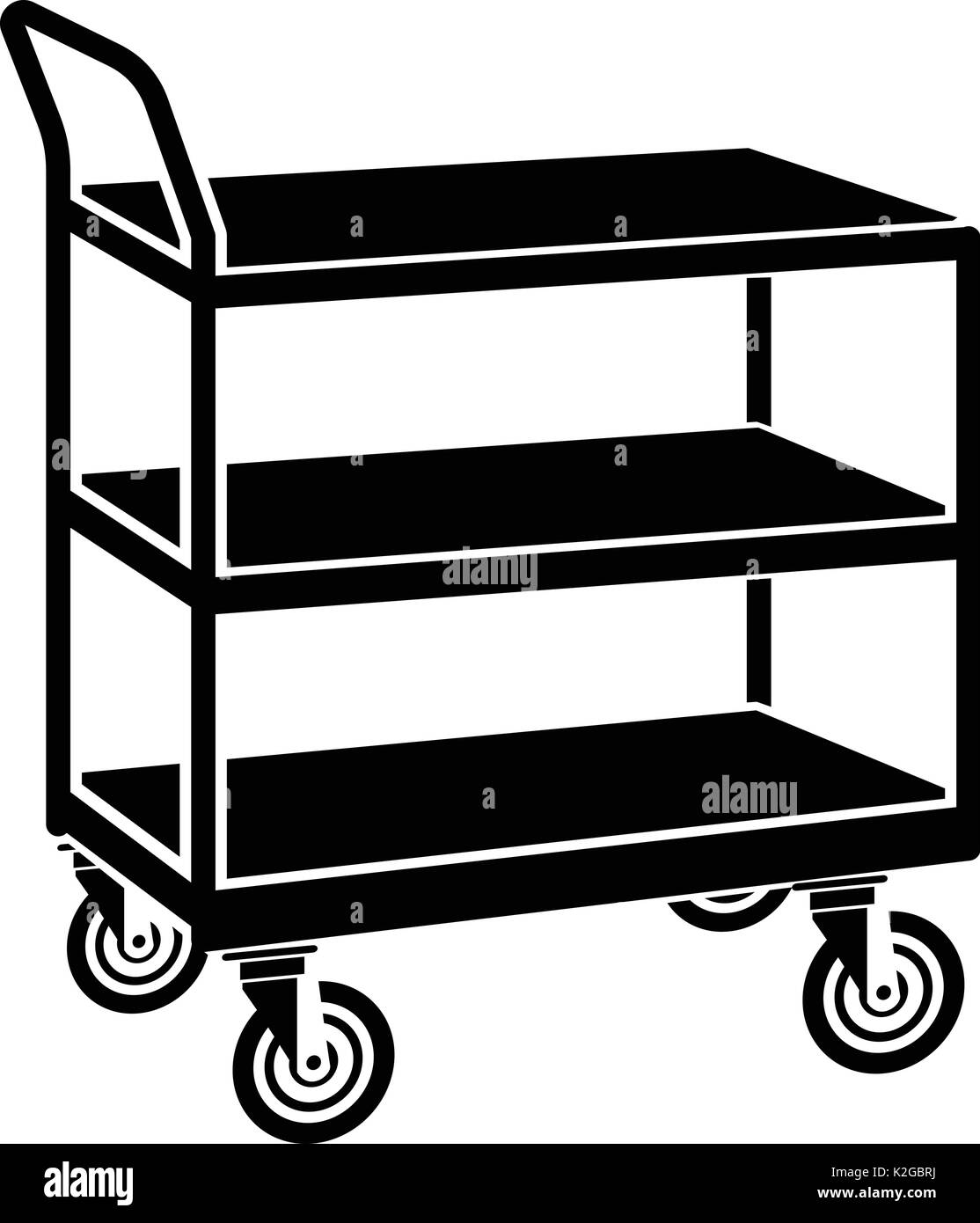 Kitchen trolley icon, simple black style Stock Vector Image & Art - Alamy