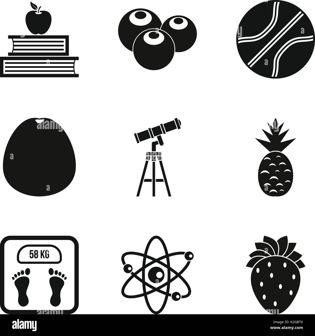 Useful icons set, simple style Stock Vector Image & Art - Alamy