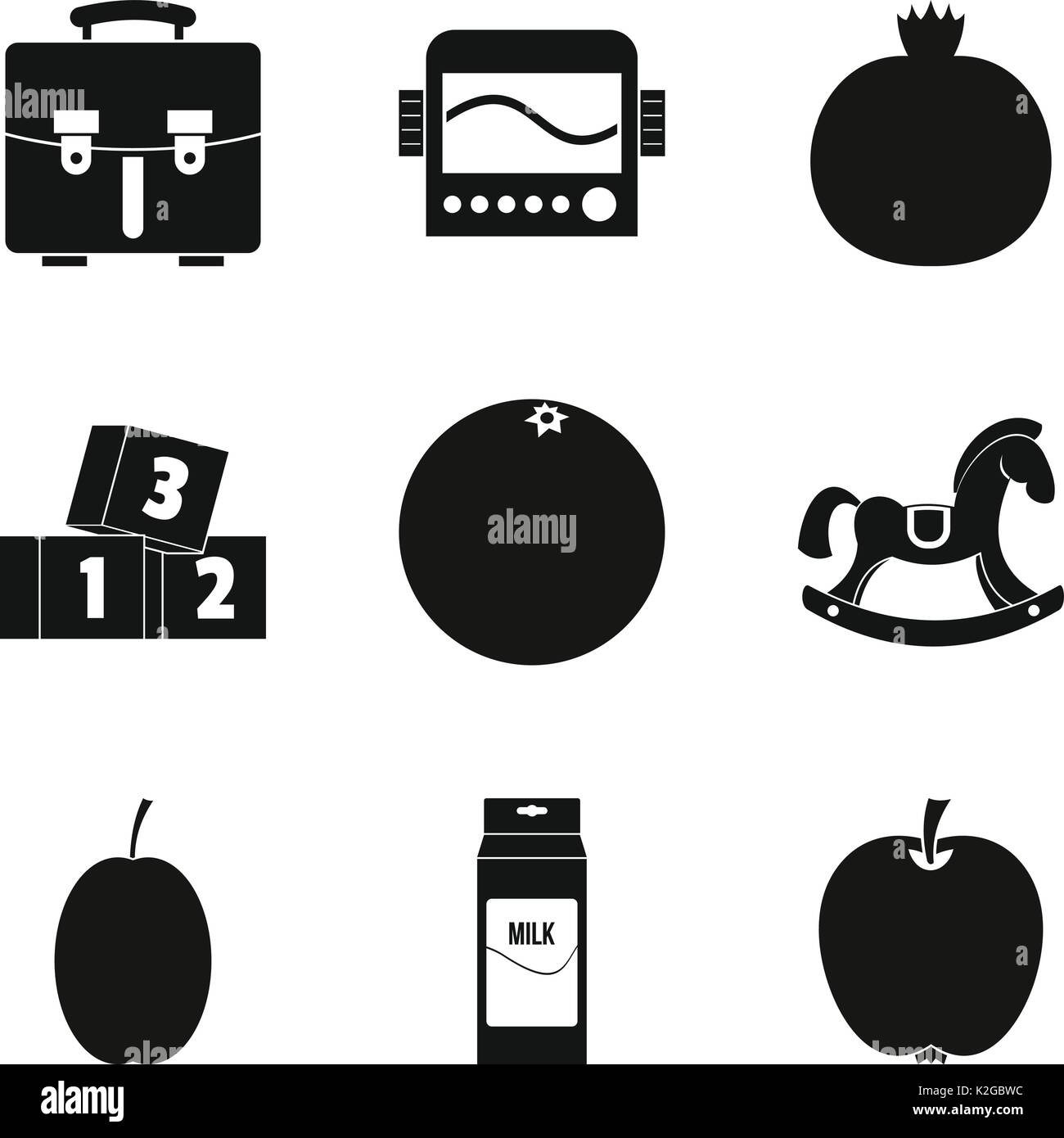 First place icons set, simple style Stock Vector Image & Art - Alamy