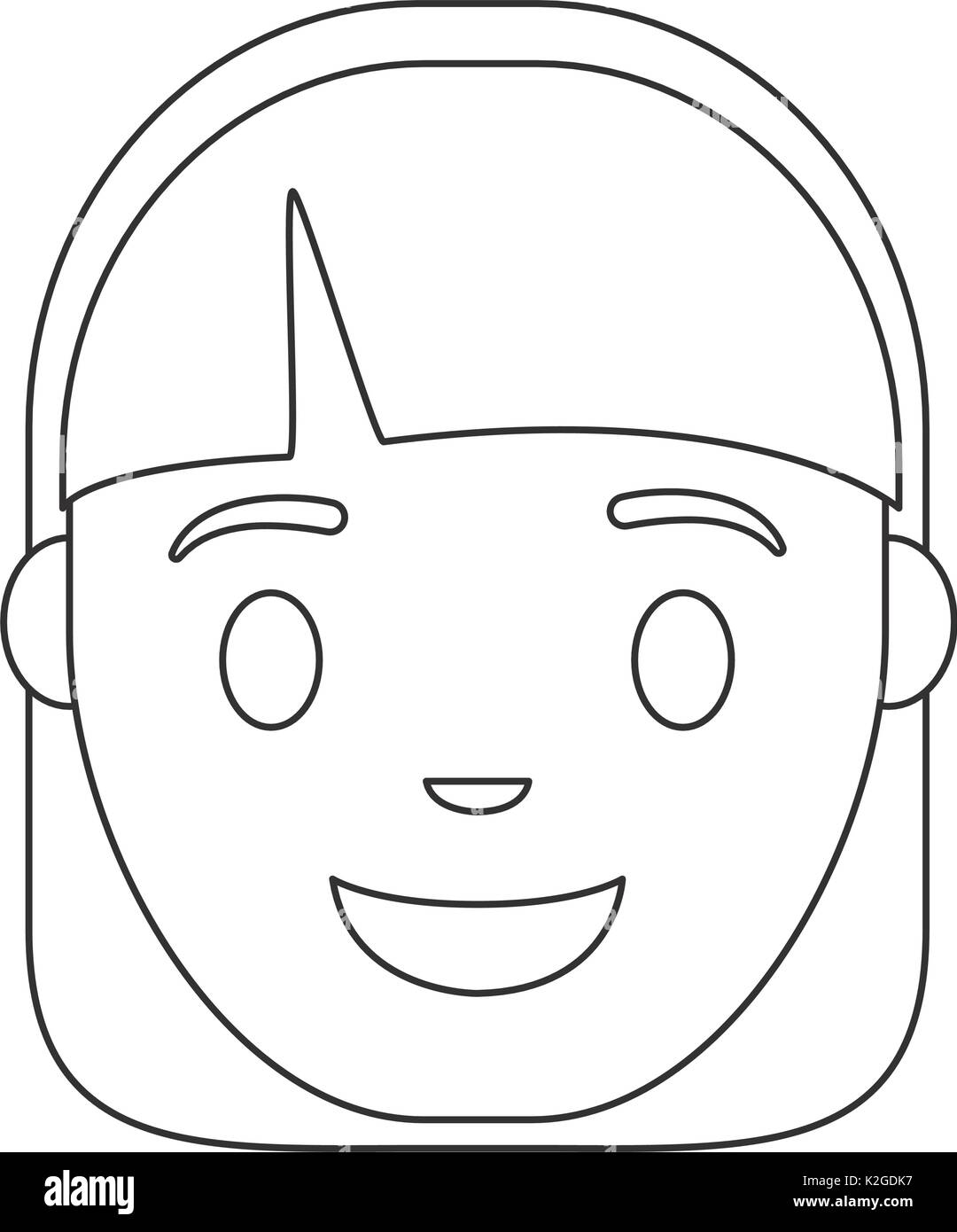 cartoon woman smiling icon Stock Vector Image & Art - Alamy