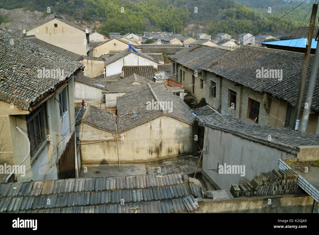 Small village in Eastern China Stock Photo - Alamy