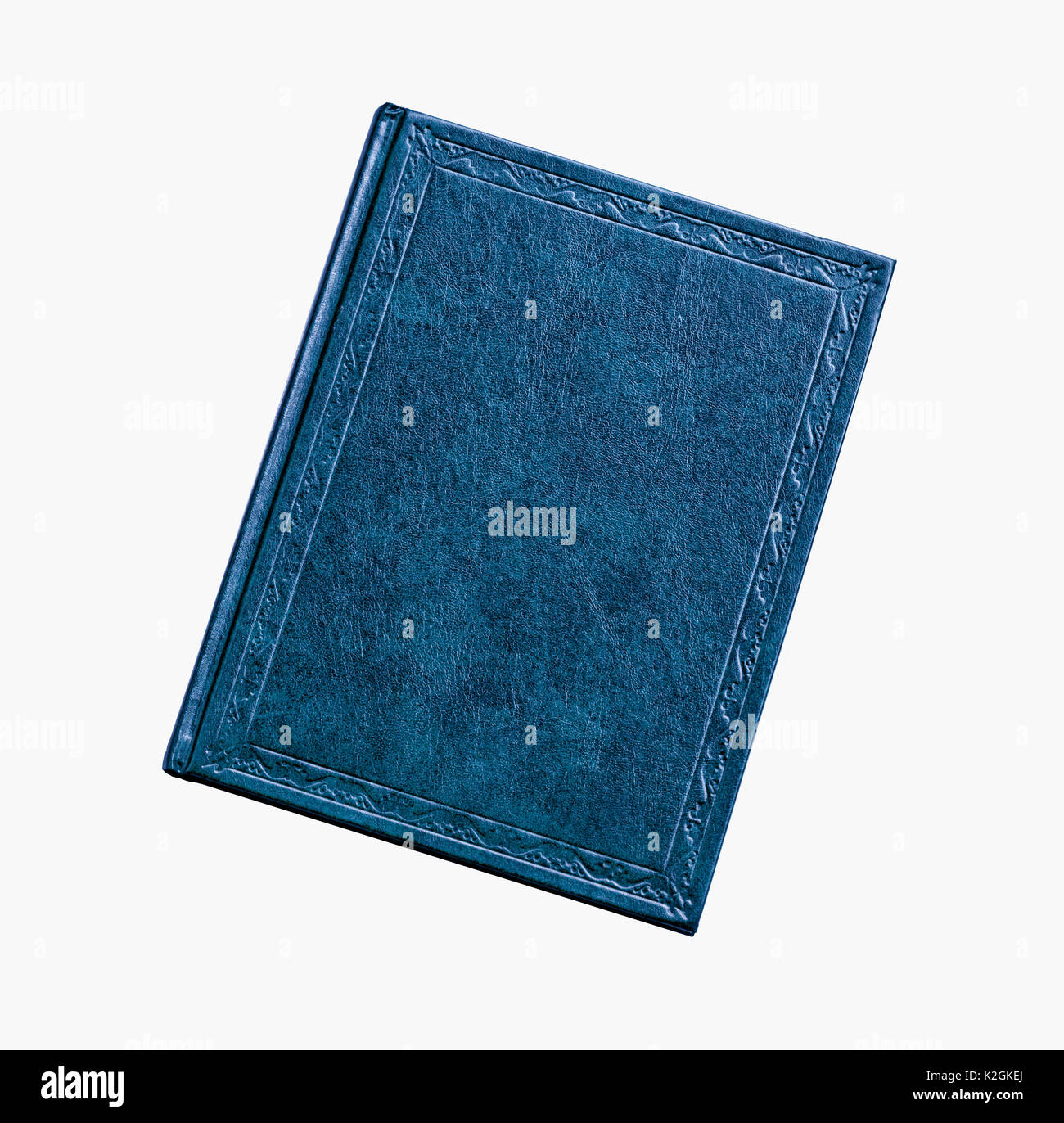 the book is blue color isolated on white background Stock Photo - Alamy