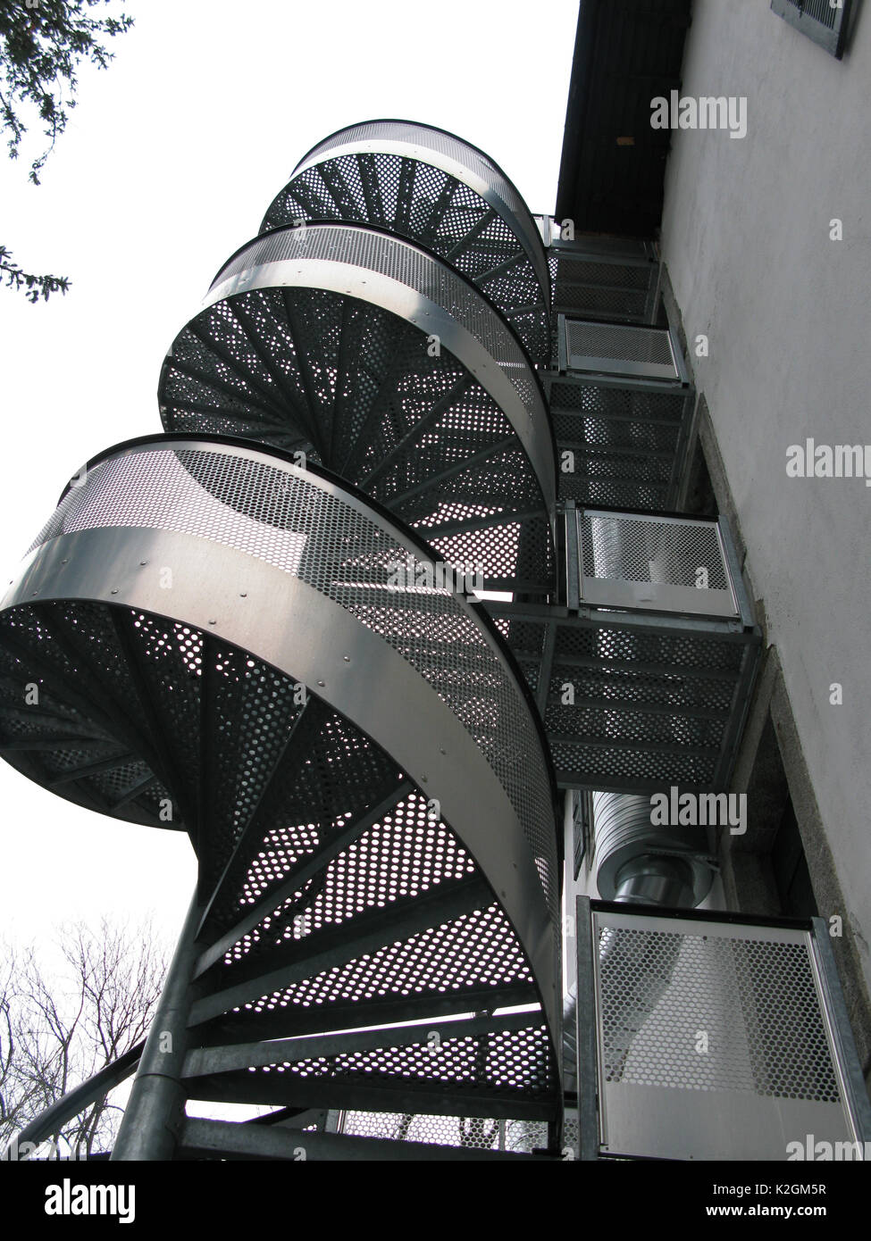 Metal Spiral Staircase Stock Photo - Alamy