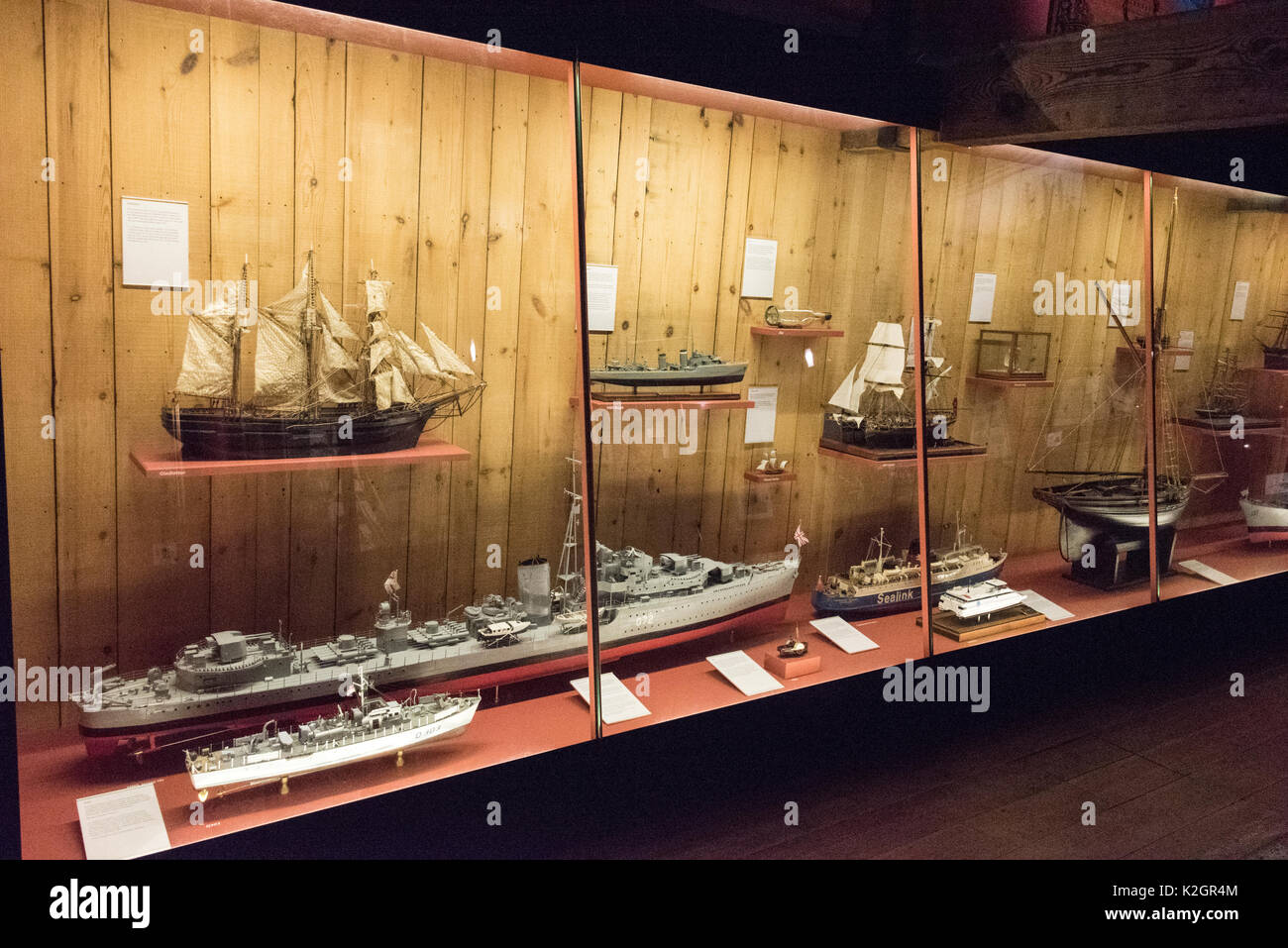Exhibits on display of Jersey's seafaring at the Maritime Museum and ...