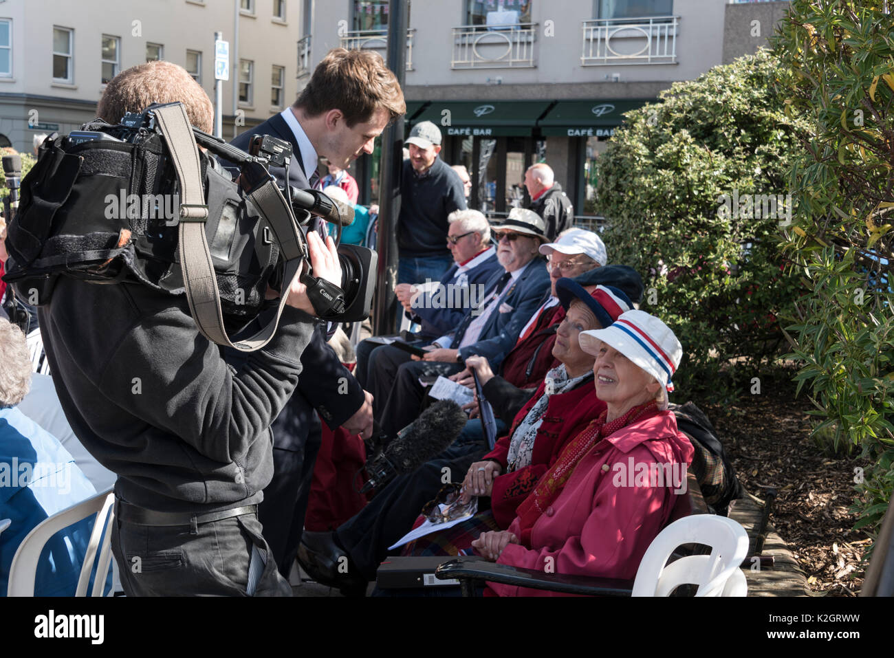 Liberation Day annual celebrations in St. Helier in the Channel Islands ...
