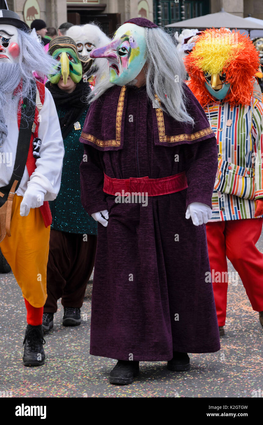 Switzerland basel fasnacht carnival costumes hi-res stock photography ...
