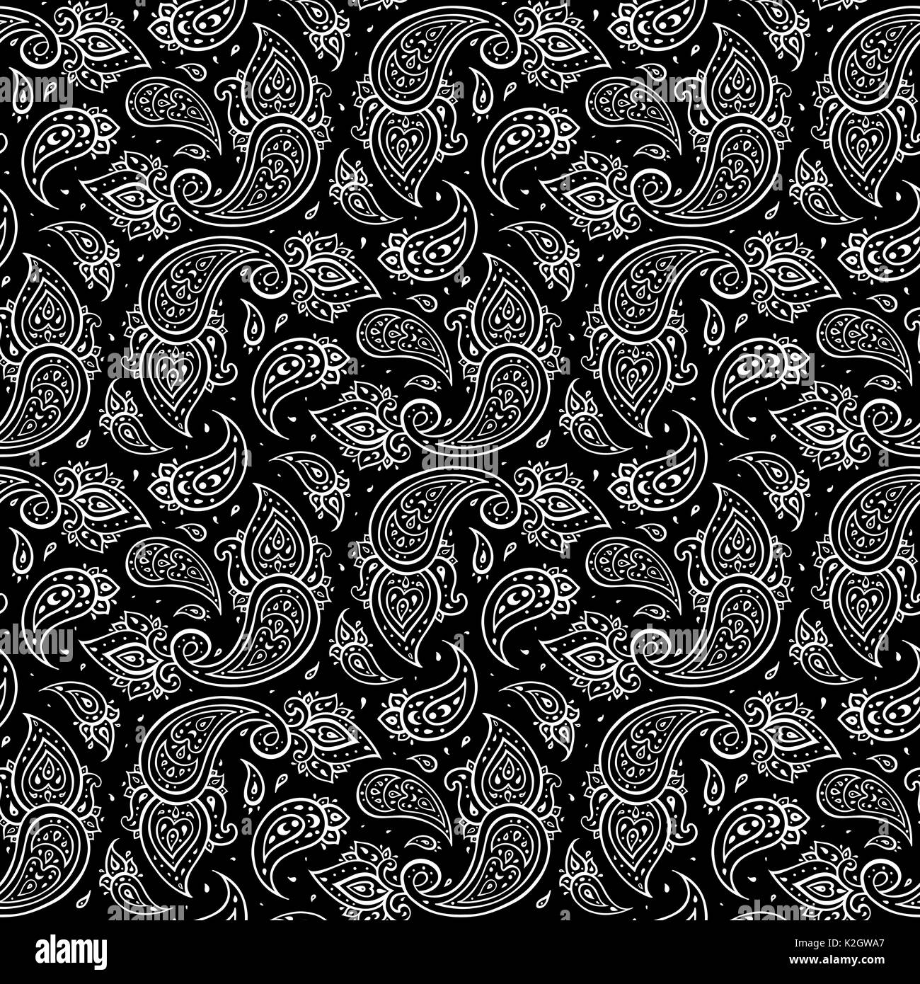 Paisley seamless background Stock Vector Image & Art - Alamy