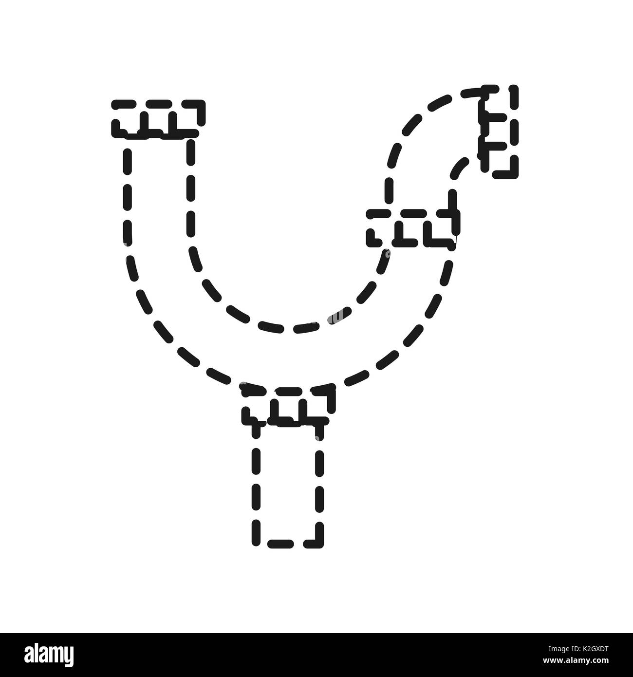 pipe connection icon over white background vector illustration Stock ...