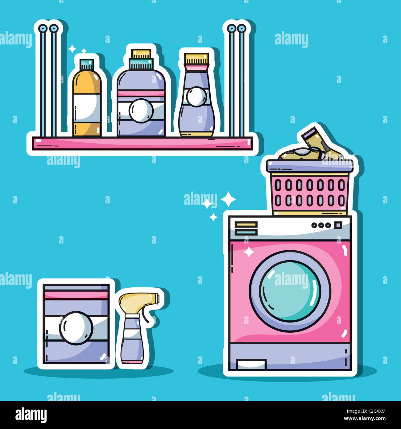 Bleach clothes Stock Vector Images - Alamy