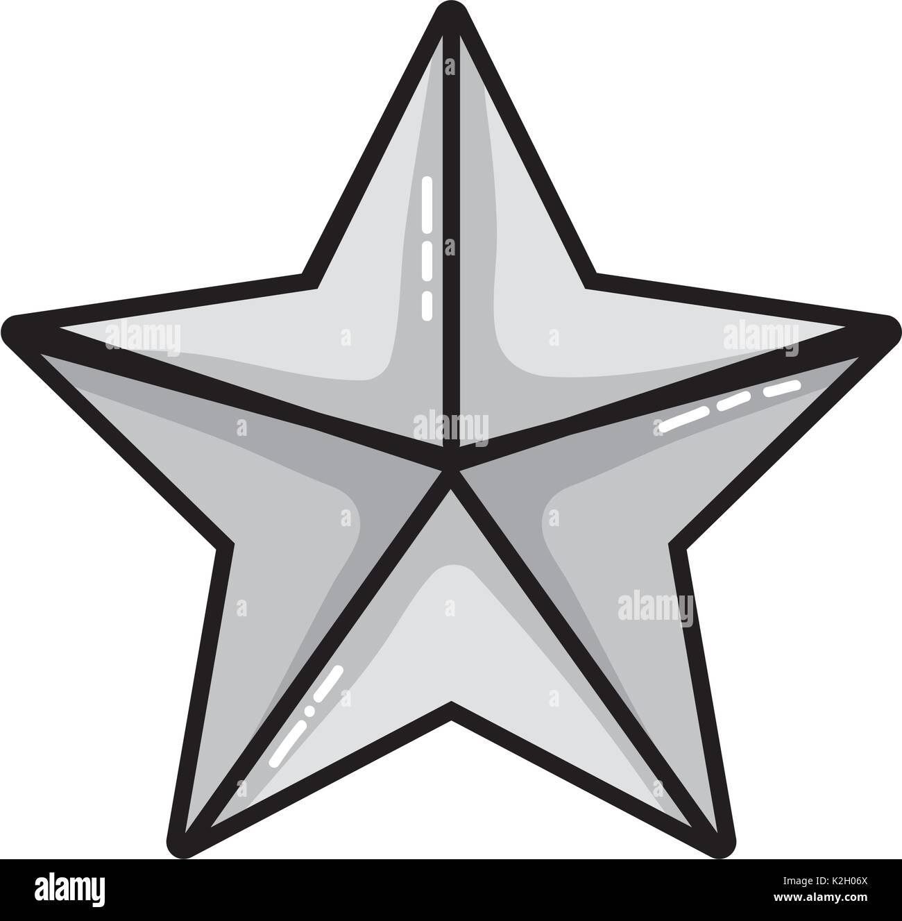 grayscale beauty star shine decoration design Stock Vector Image & Art ...
