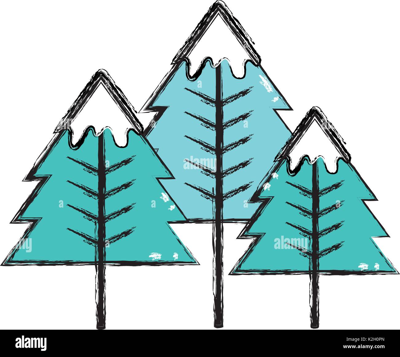 beauty natural pine tree design Stock Vector Image & Art - Alamy