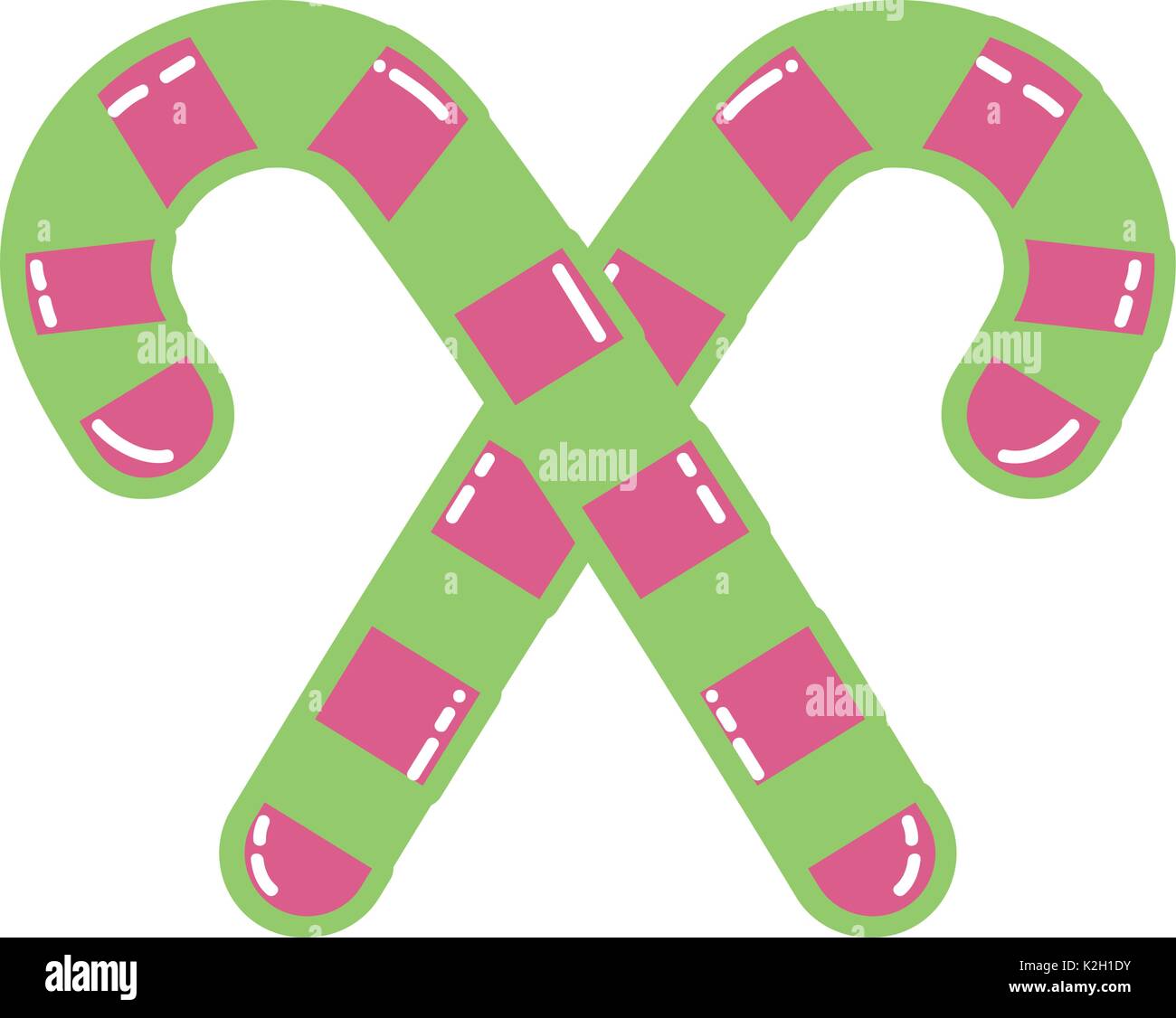 sweet walking stick merry christmas design Stock Vector Image & Art - Alamy