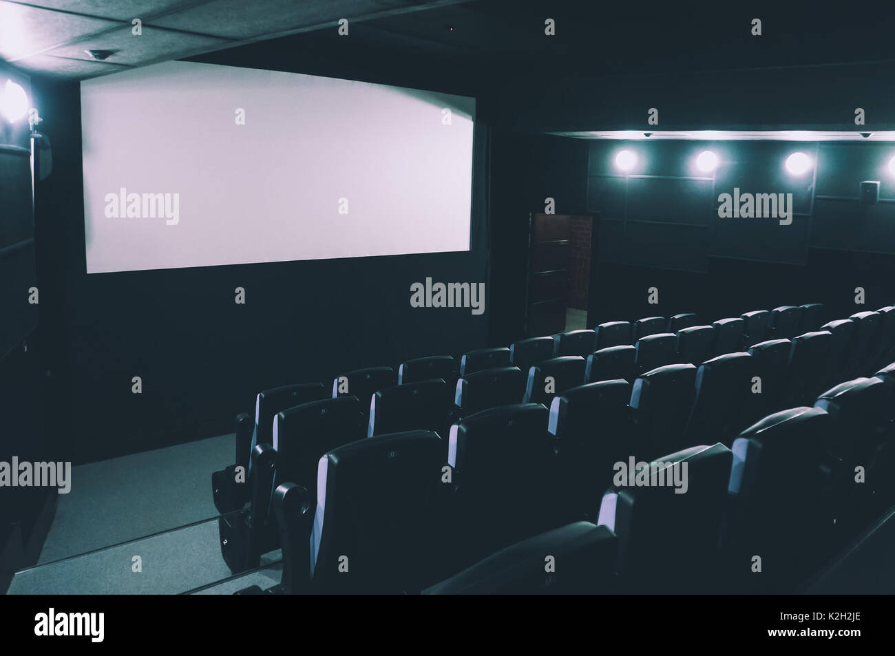 Theatre auditorium lights dark hi-res stock photography and images - Alamy