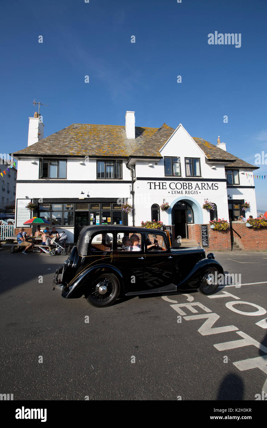 Lyme Regis, ancient town featured in the Domesday Book, with historical ...
