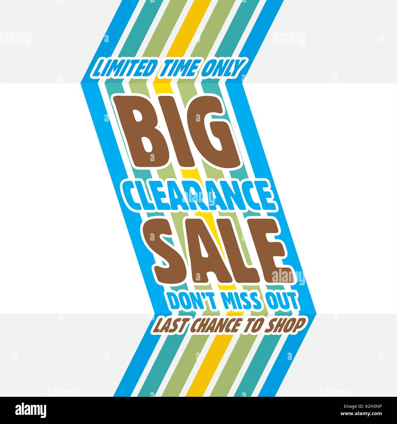 big clearance sale banner for advertising design Stock Vector Image ...