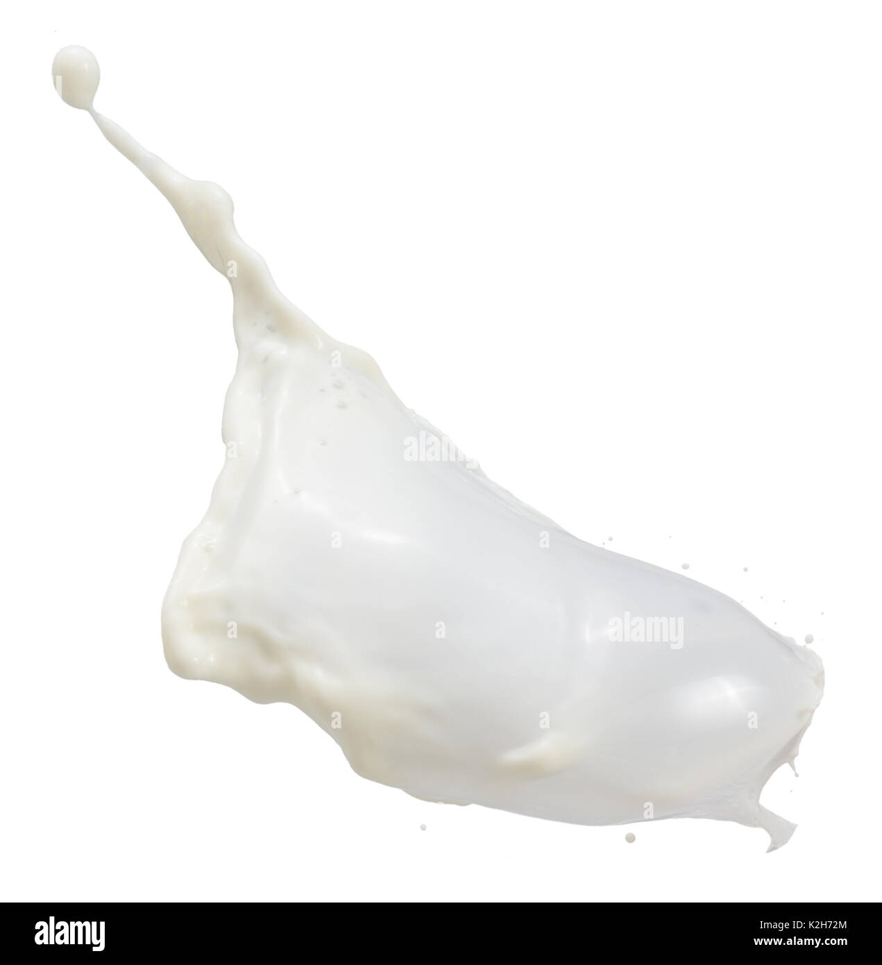 milk splash isolated on a white background Stock Photo - Alamy