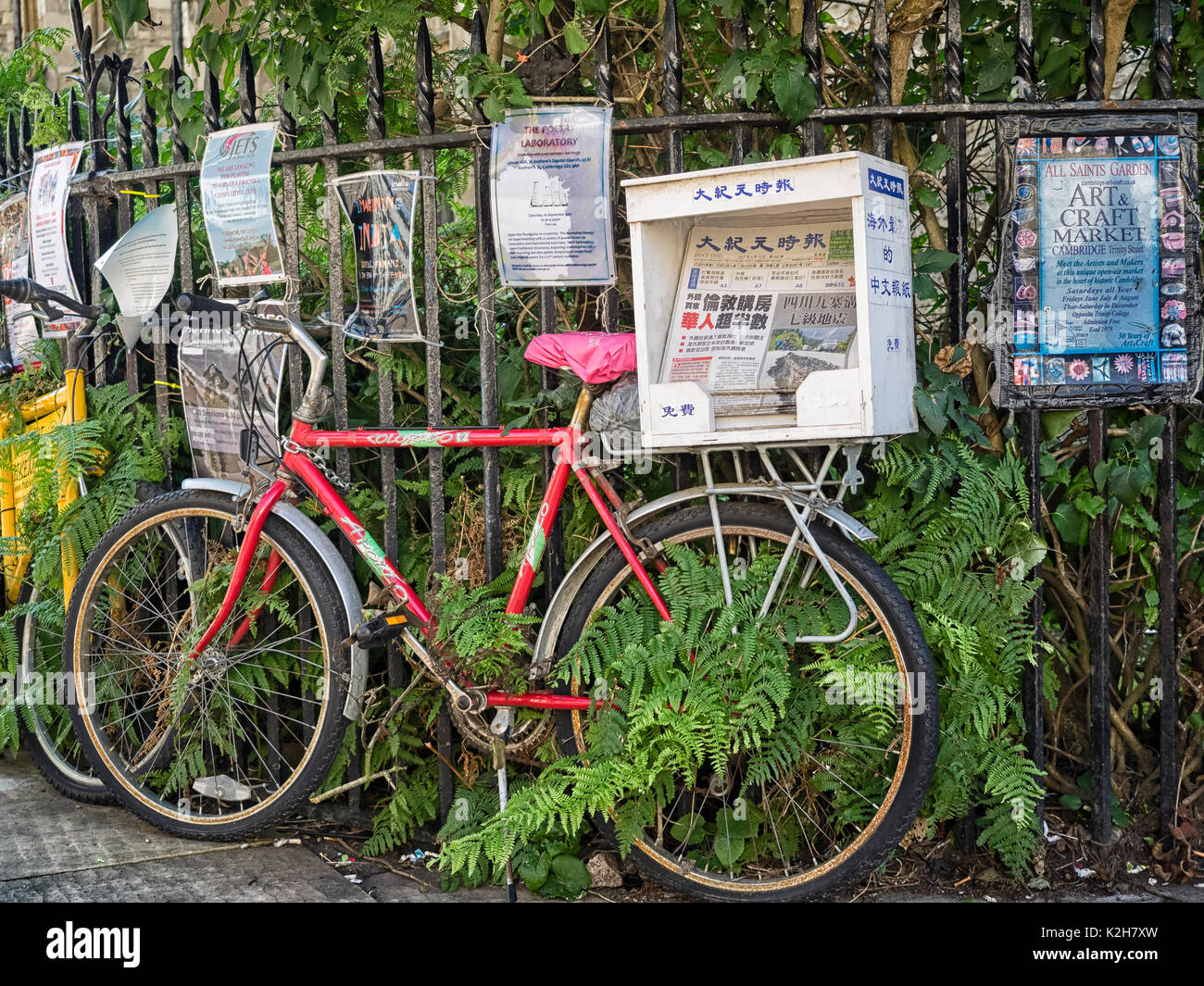 Bike Padlocked To Railings High Resolution Stock Photography and Images ...