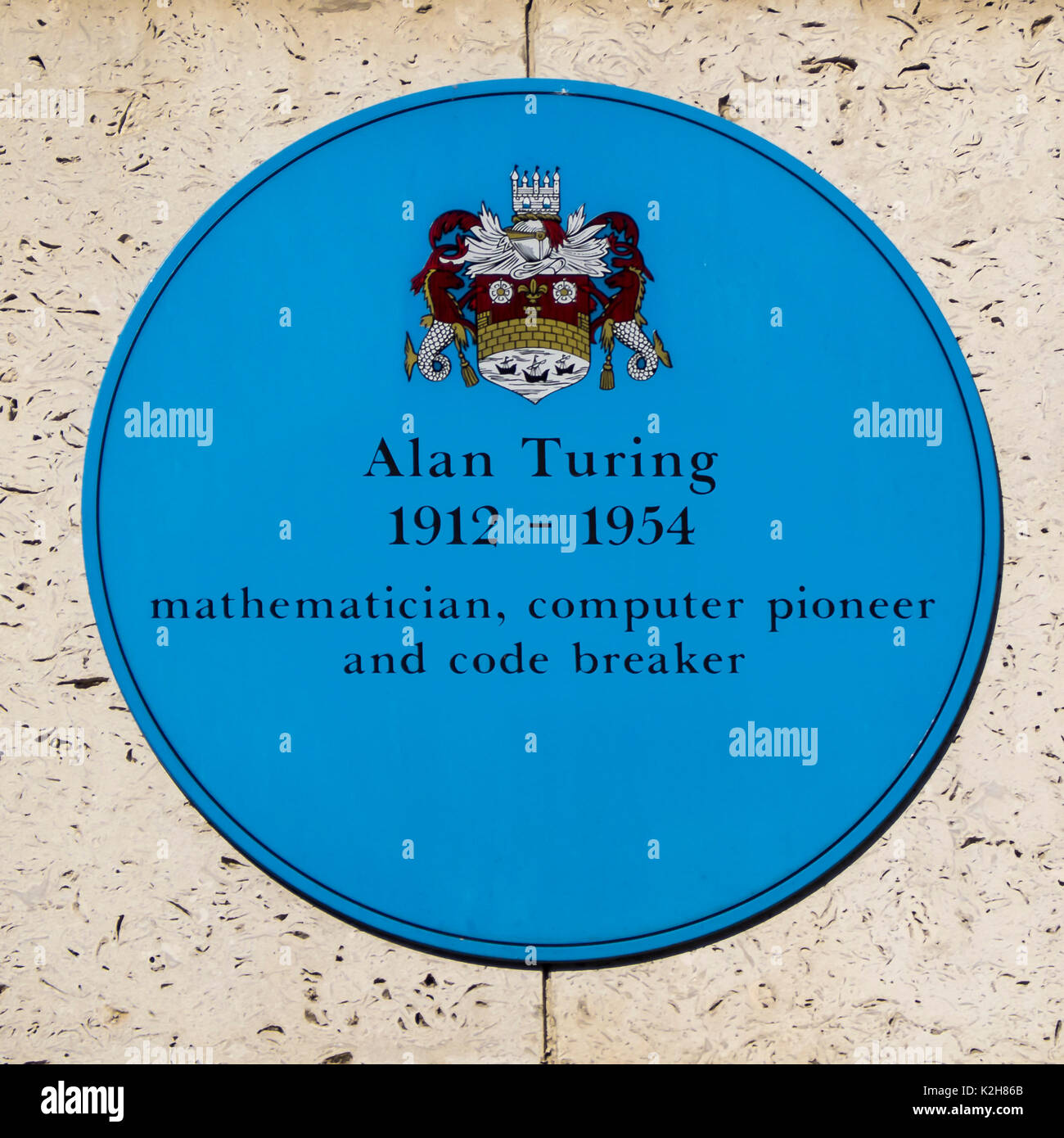 Alan Turing Blue Plaque High Resolution Stock Photography and Images ...