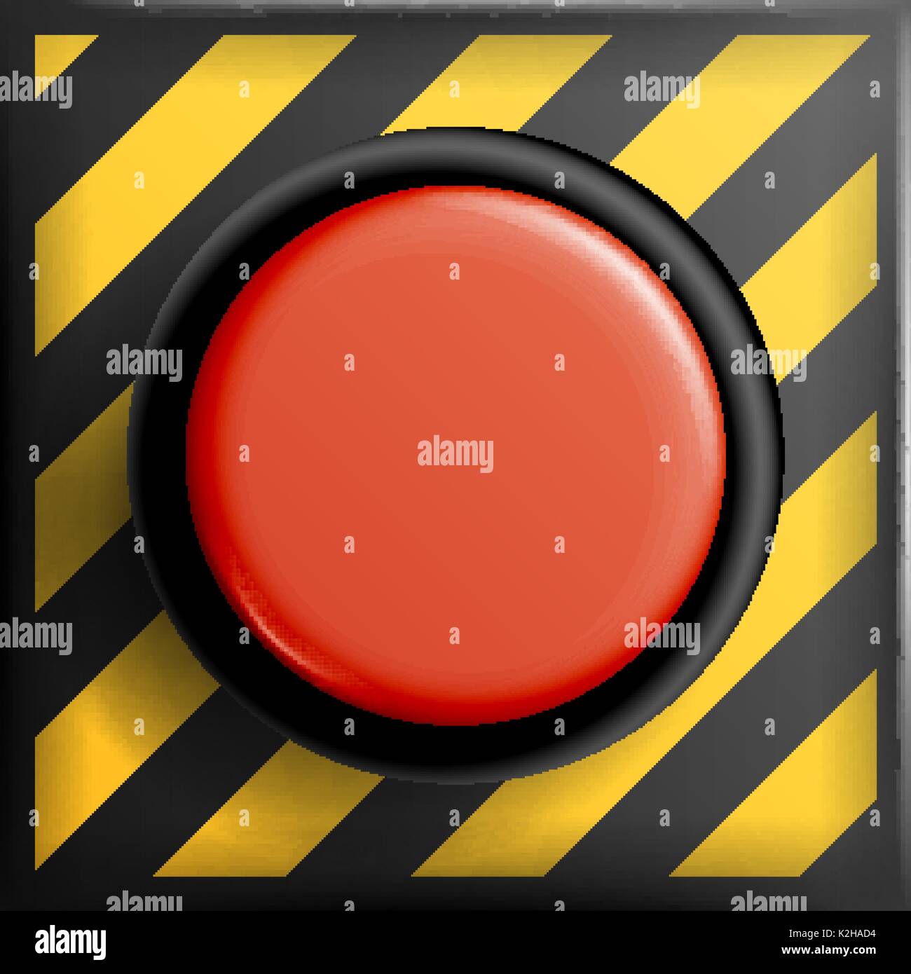 Red Panic Button Sign Vector. Red Alarm Shiny Button Illustration Stock ...