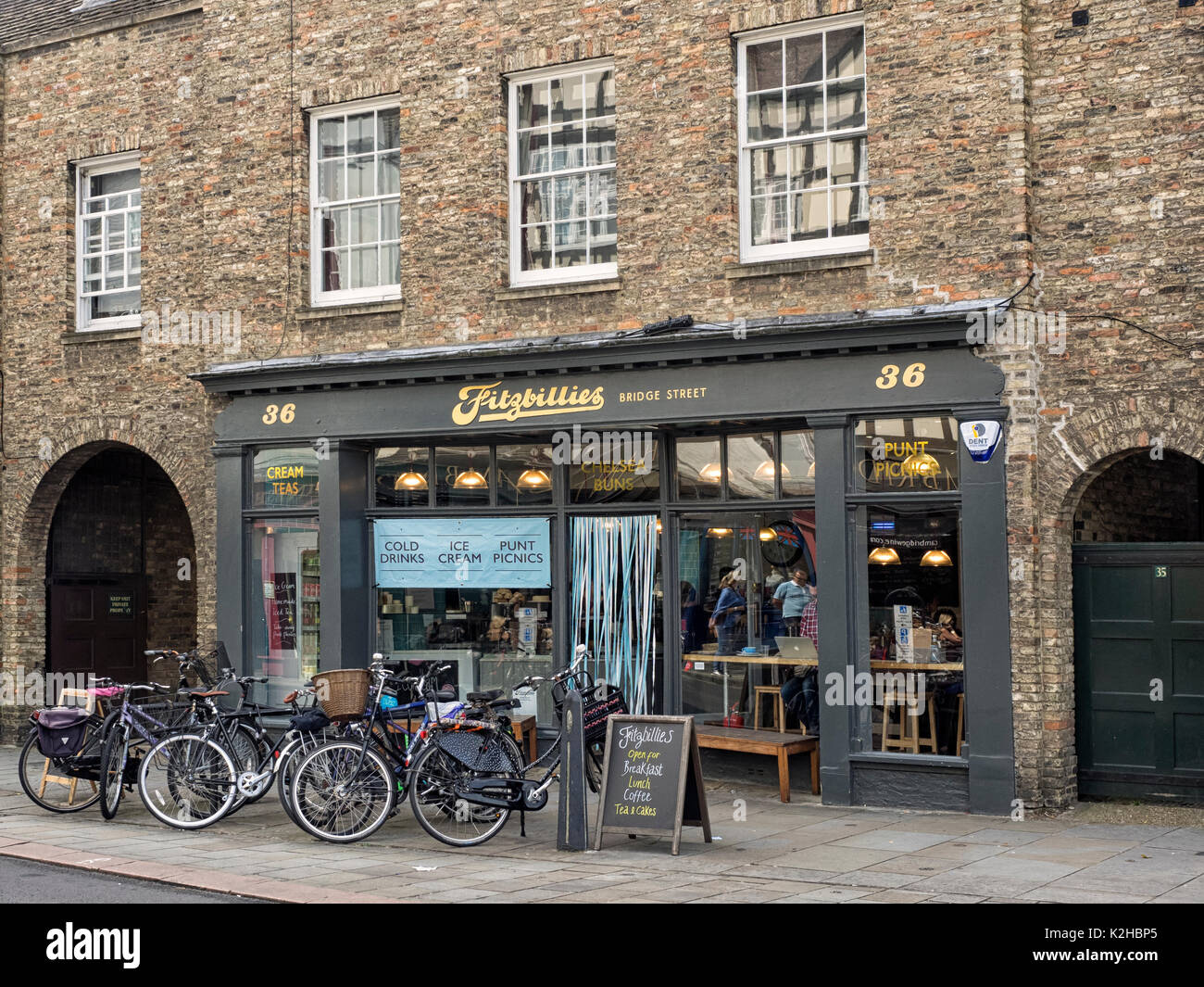 CAMBRIDGE, UK - AUGUST 11, 2017: Fitzbillies Cafe and Tea Shop on ...