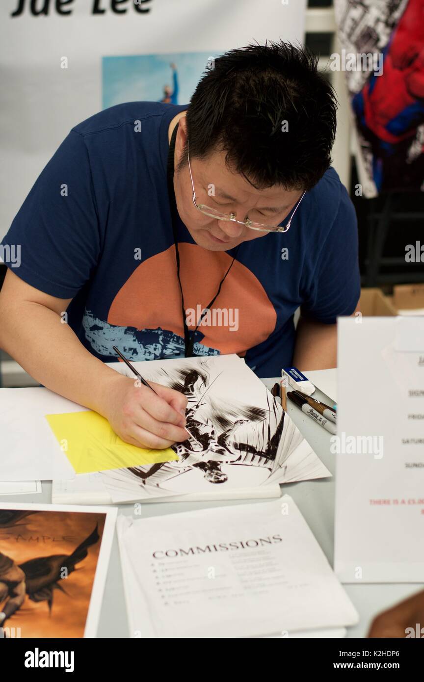 Jae Lee, comic artist, London Super Comic Convention 2017 Stock Photo ...