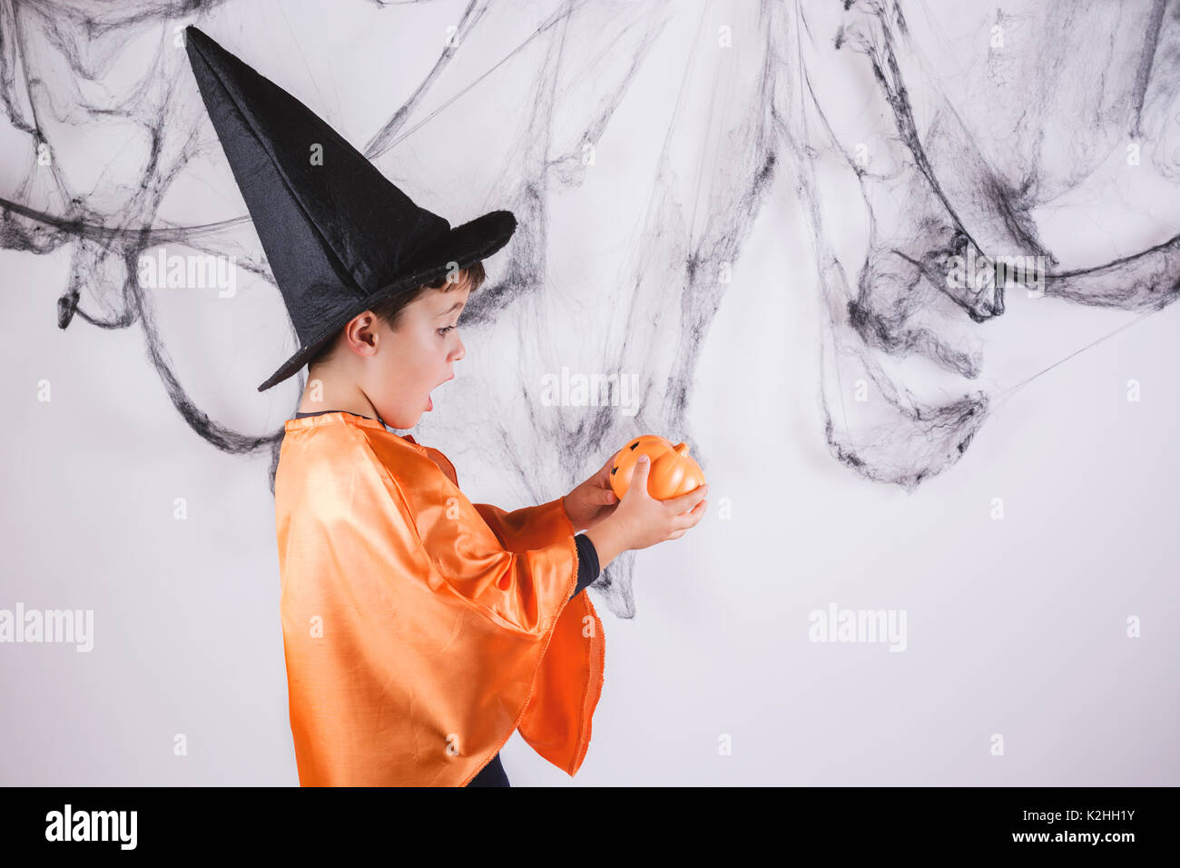 Happy child on halloween Happy child on halloween Stock Photo - Alamy