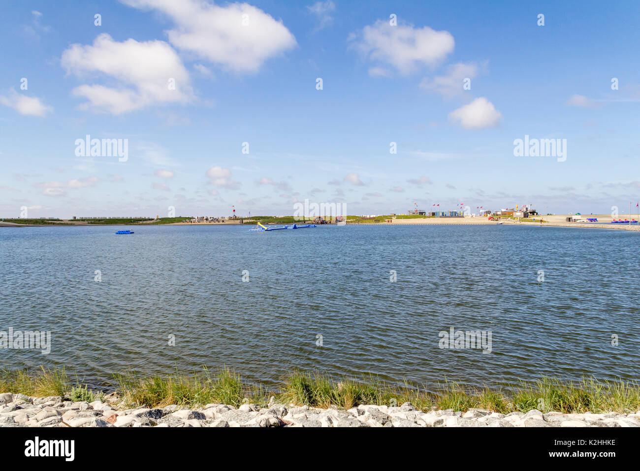 coastal scenery around Buesum in Dithmarschen at Schleswig-Holstein ...