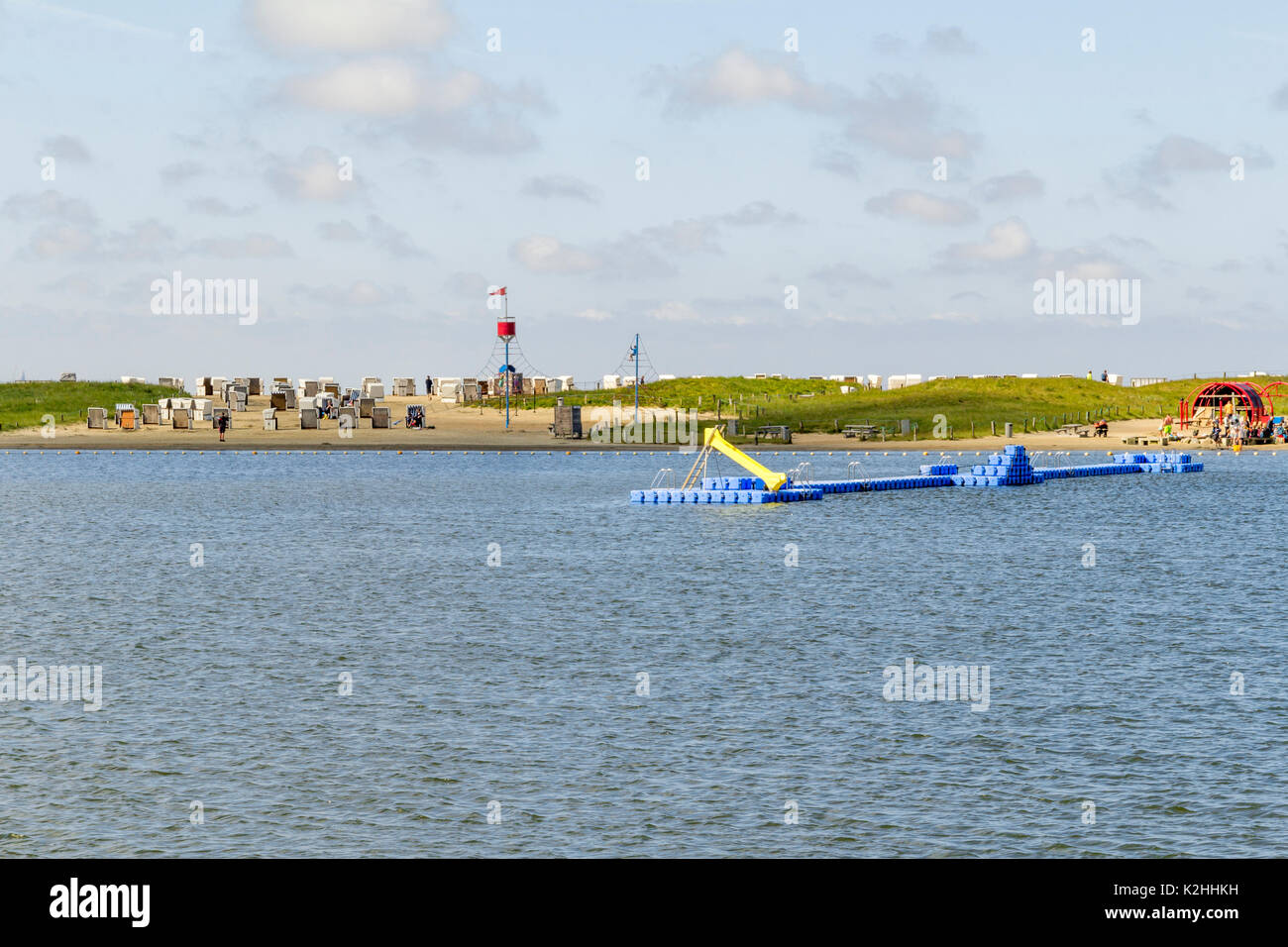 coastal scenery around Buesum in Dithmarschen at Schleswig-Holstein ...