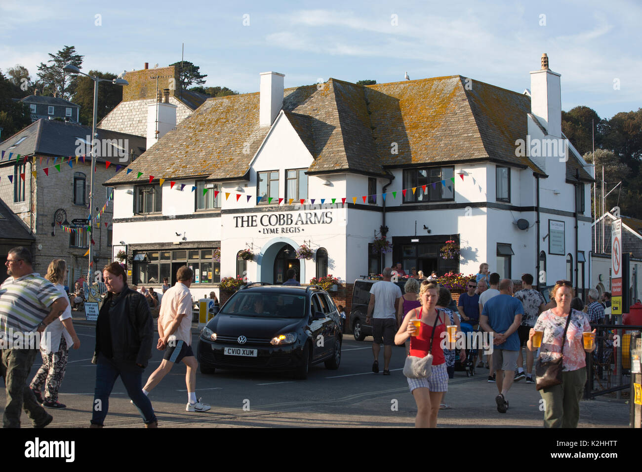 Lyme Regis, ancient town featured in the Domesday Book, with historical ...