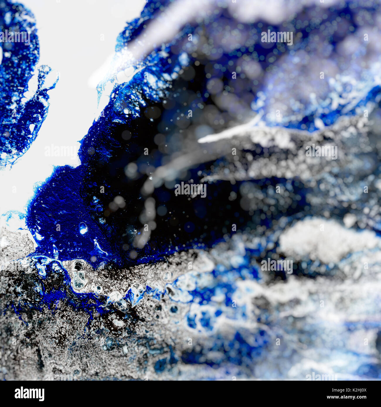 Liquid Acrylic paint, liquid artwork, abstract colorful background with ...