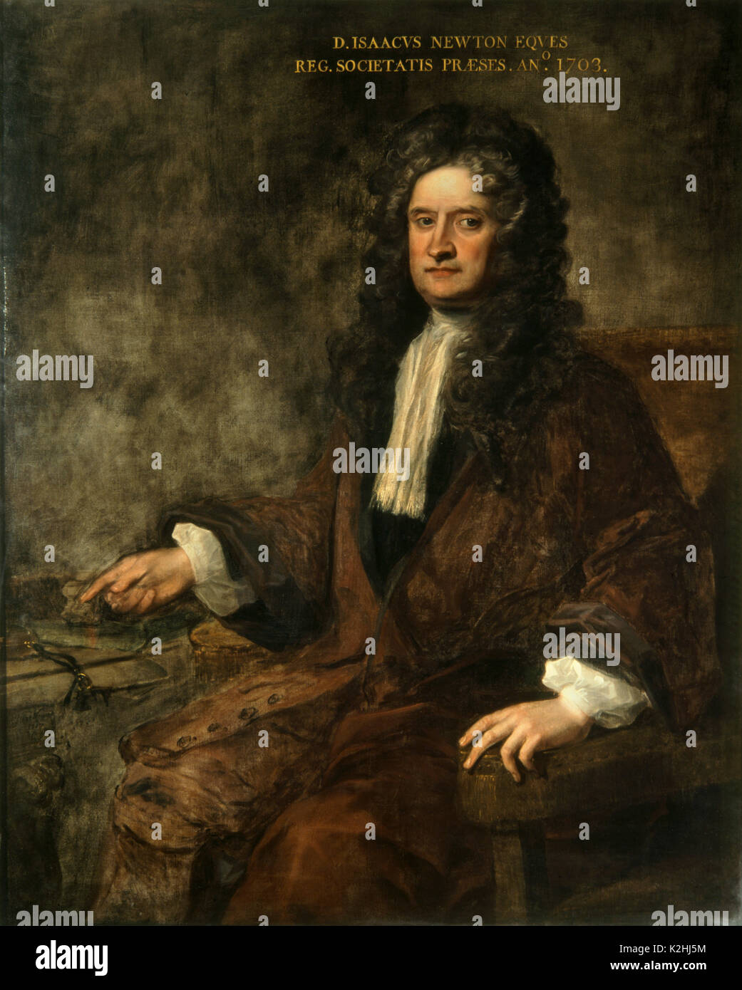 Isaac newton portrait hi-res stock photography and images - Alamy