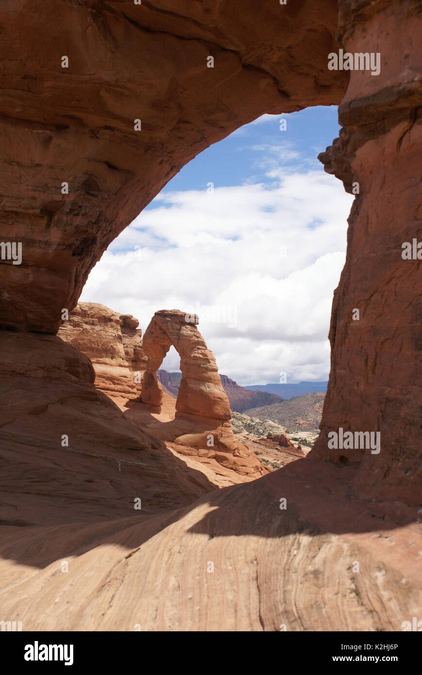 Delicate Arch Through a Arch Stock Photo - Alamy