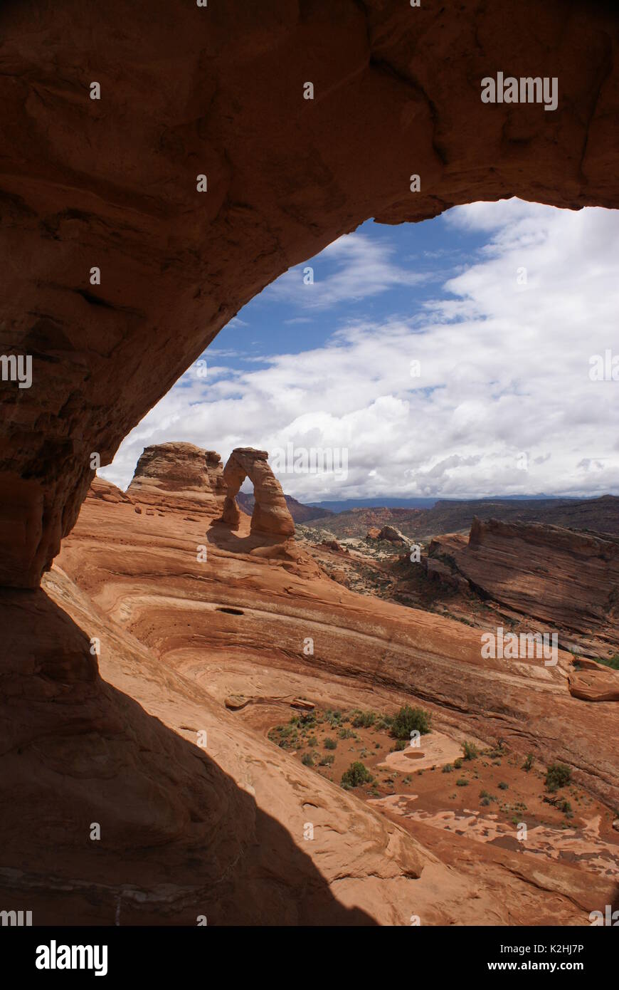 Delicate Arch Through a Arch Stock Photo - Alamy