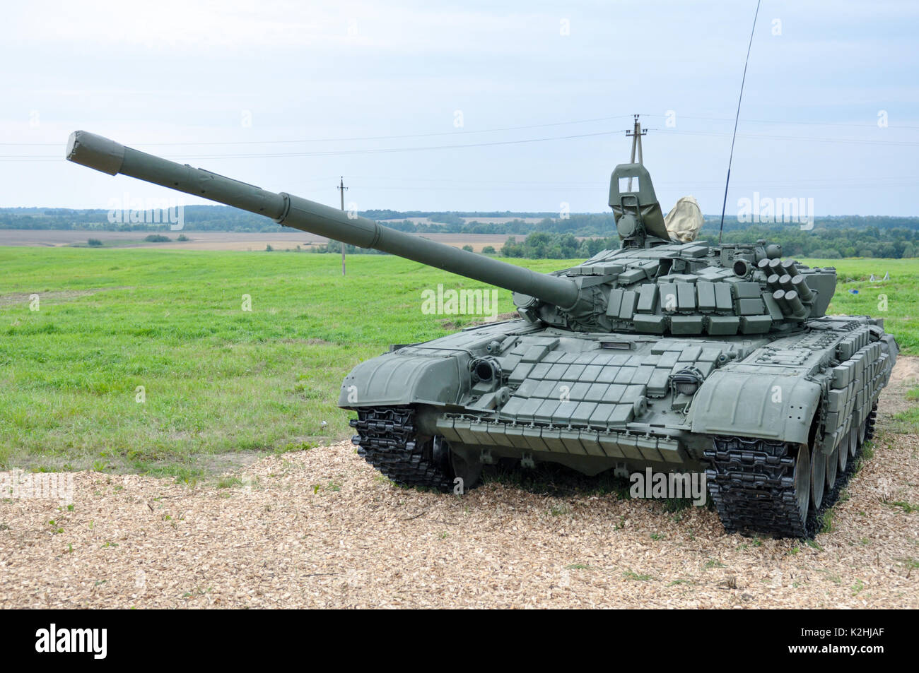 Military equipment. Russian military tank Stock Photo - Alamy