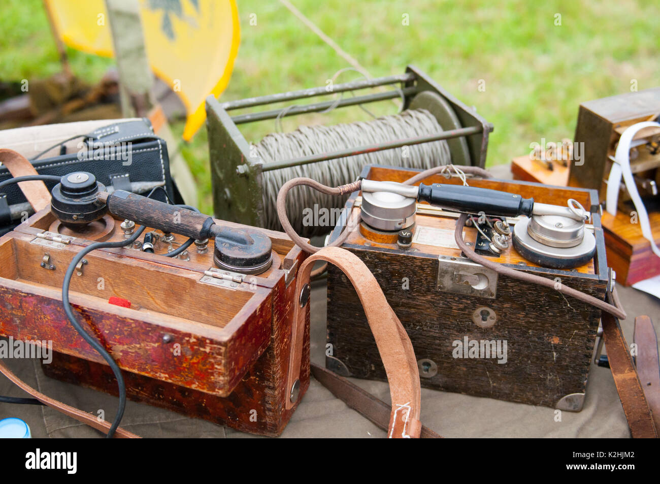 Military vintage telephone world war hi-res stock photography and ...