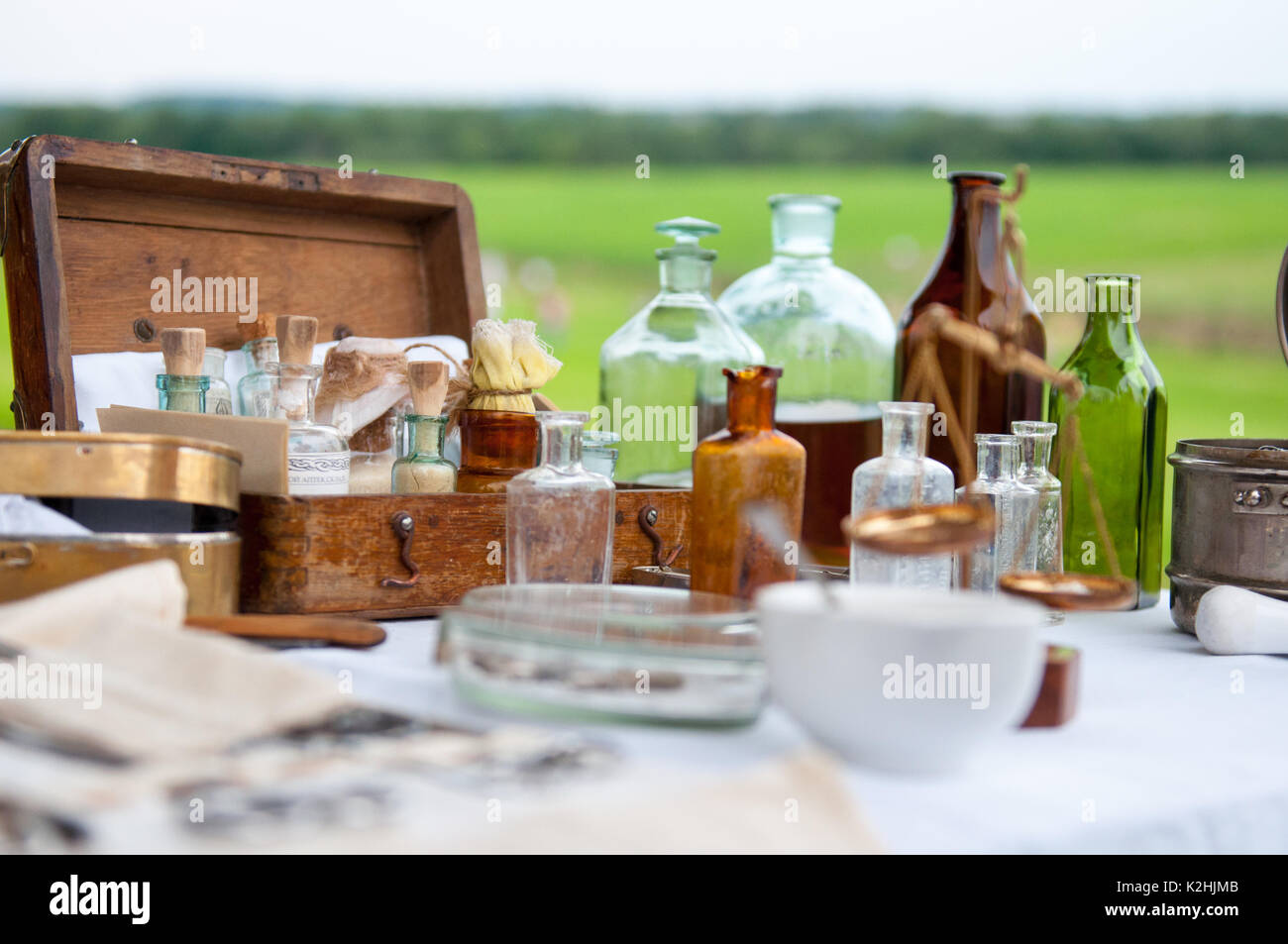 Rusted glass table hi-res stock photography and images - Alamy
