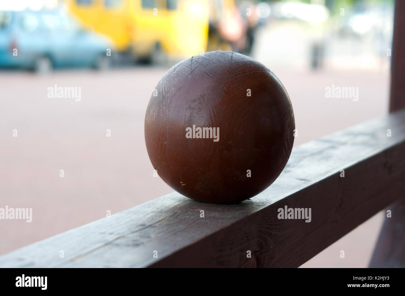 High resolution image. Wooden sphere Stock Photo - Alamy