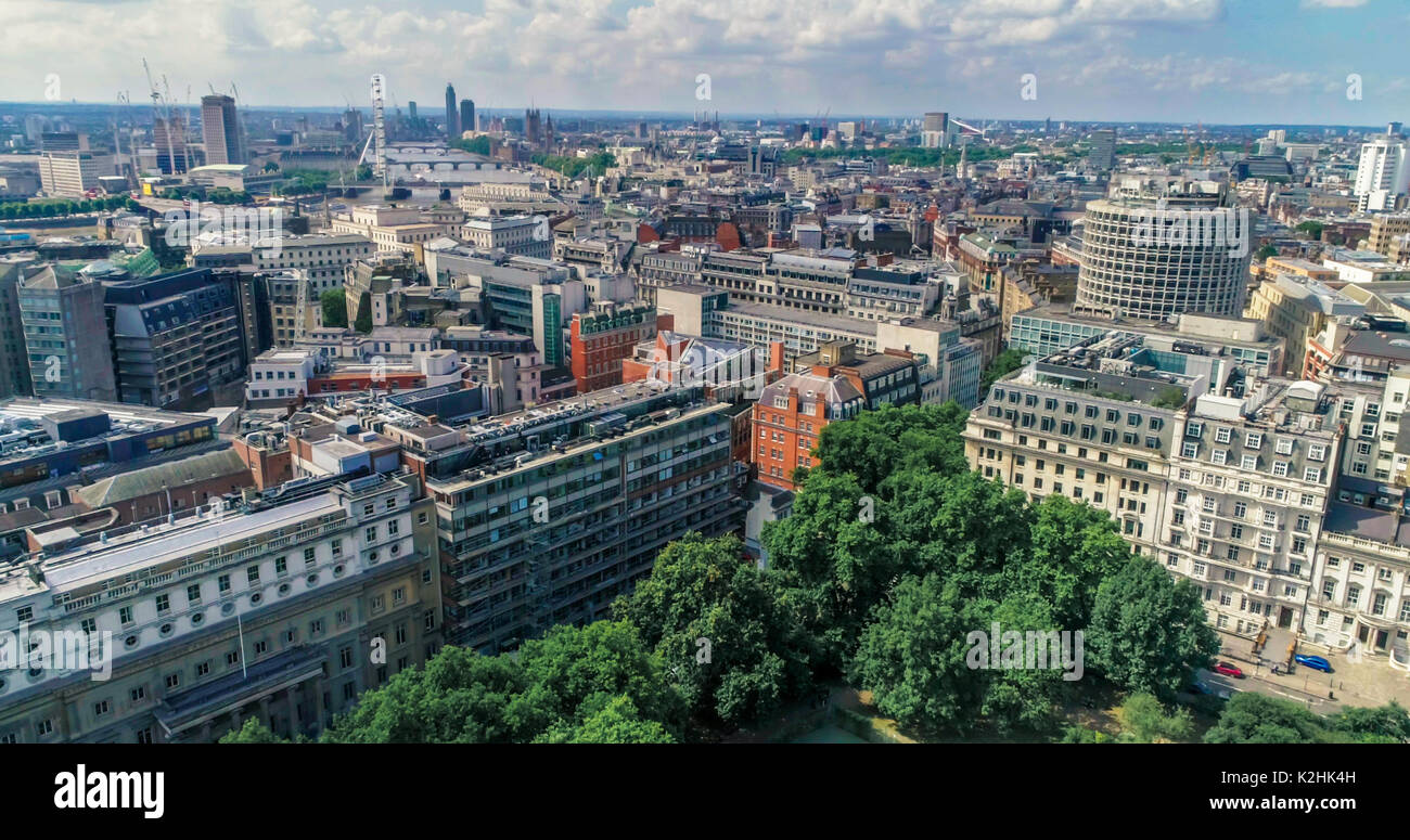 Aerial view of central london hi-res stock photography and images - Alamy