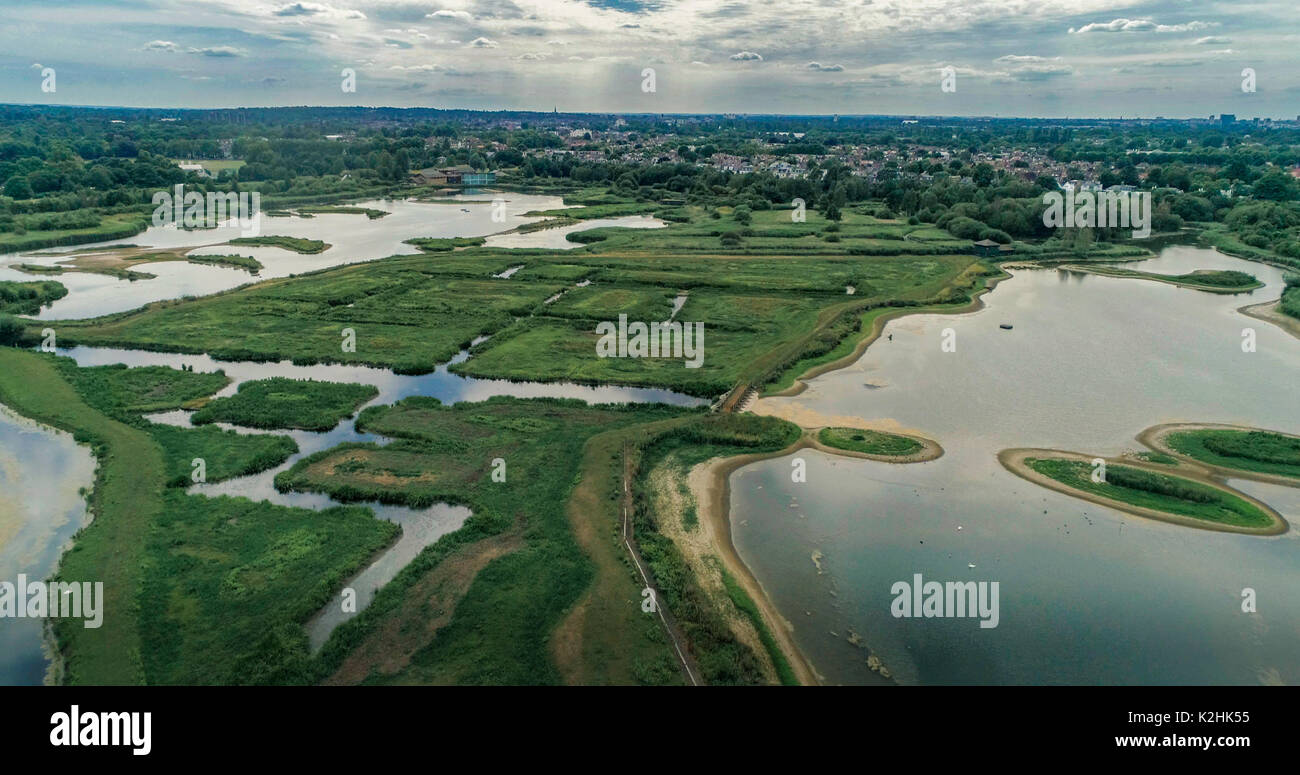 Uk wetland aerial hi-res stock photography and images - Alamy