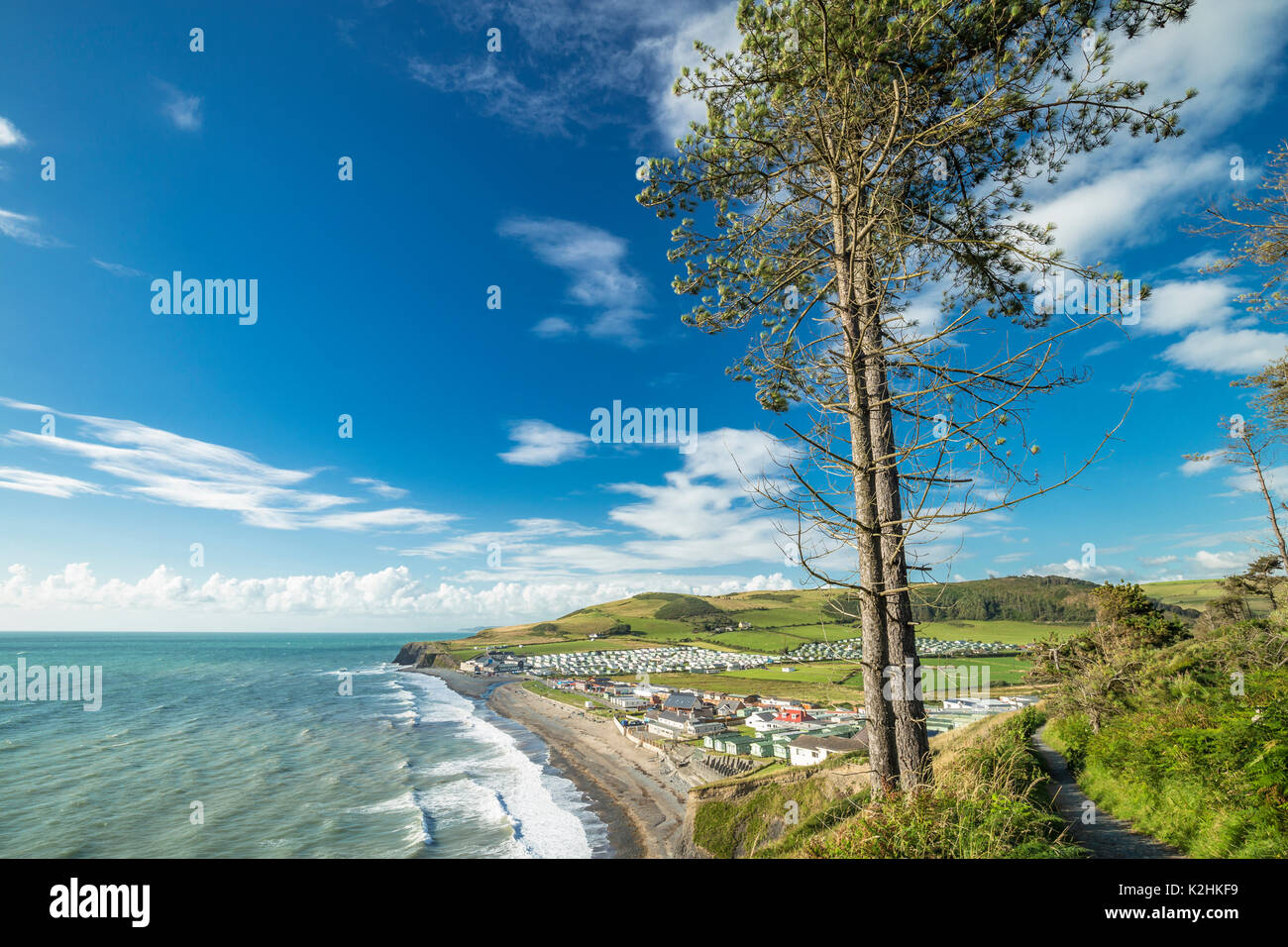 Scenic Path Across Coastal Cliffs with Spectacular View over Caravan ...
