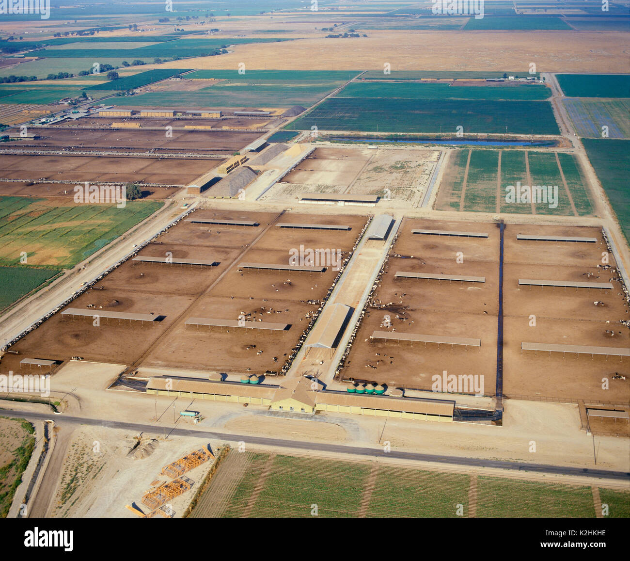 Dairy farm aerial hi-res stock photography and images - Alamy