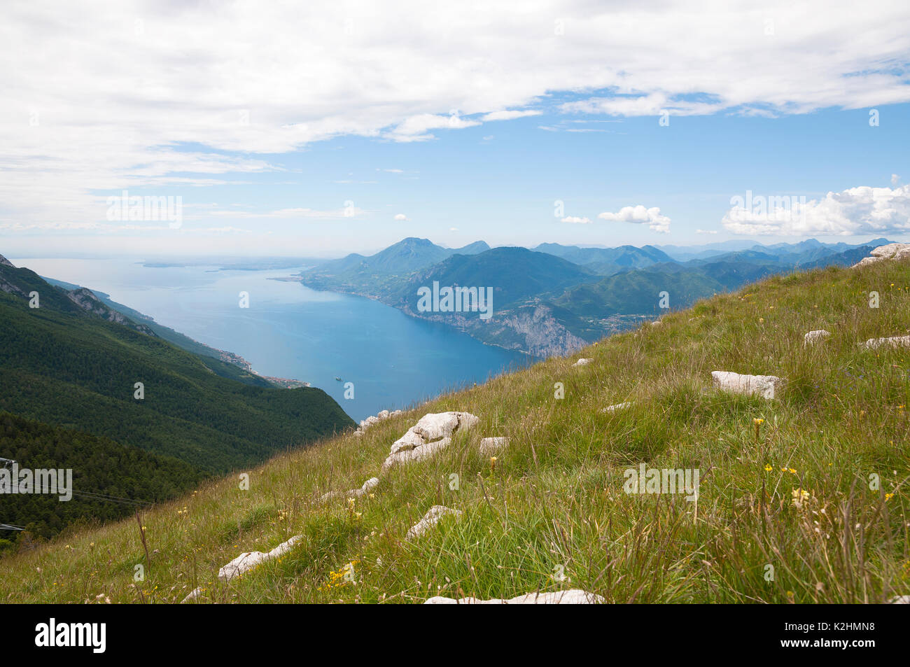 Lago Di Garda from Mount Baldo Stock Photo - Alamy