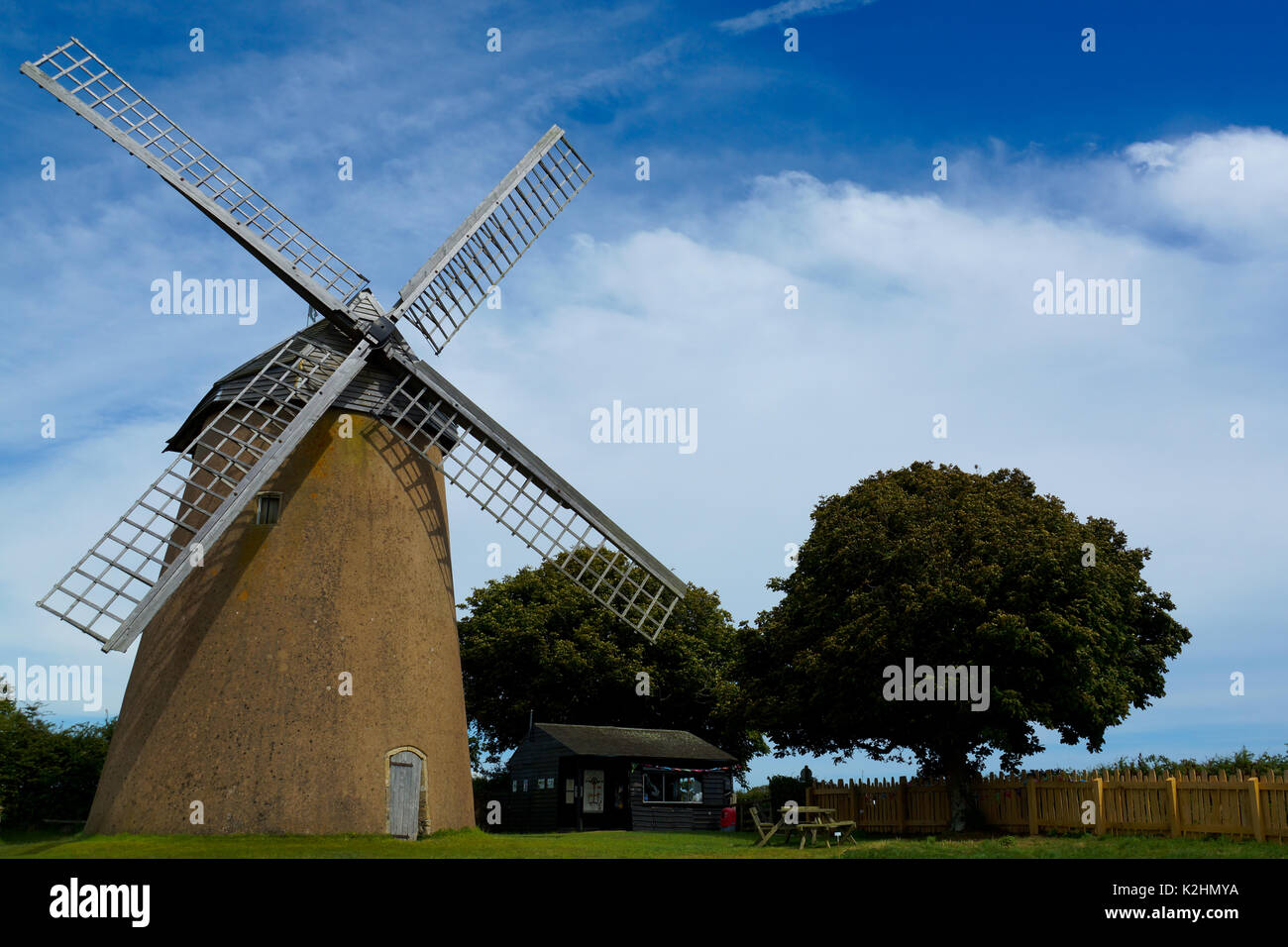 Bembridge Windmill located on the Isle of Wight, UK Stock Photo - Alamy