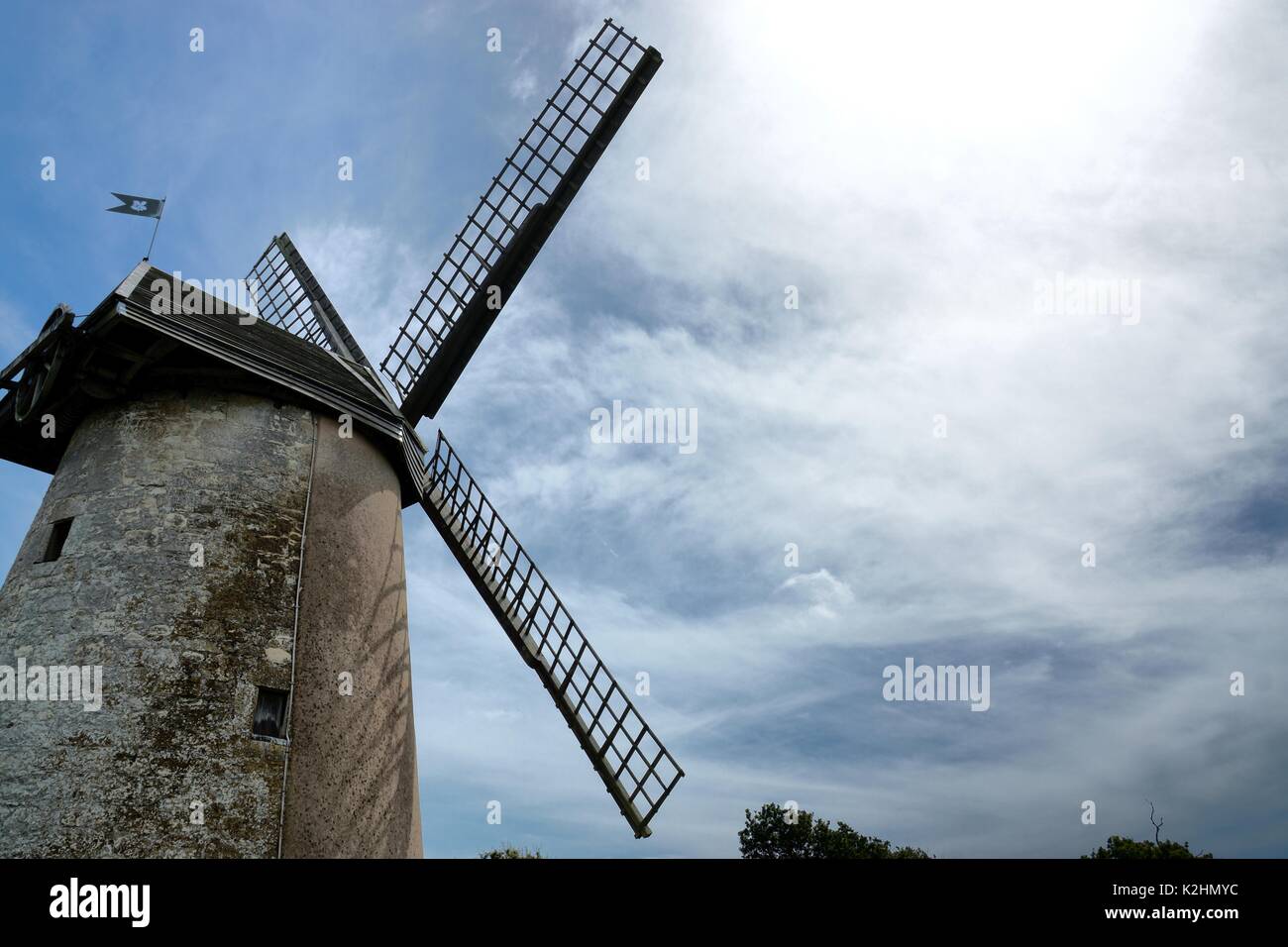 Bembridge Windmill located on the Isle of Wight, UK Stock Photo - Alamy