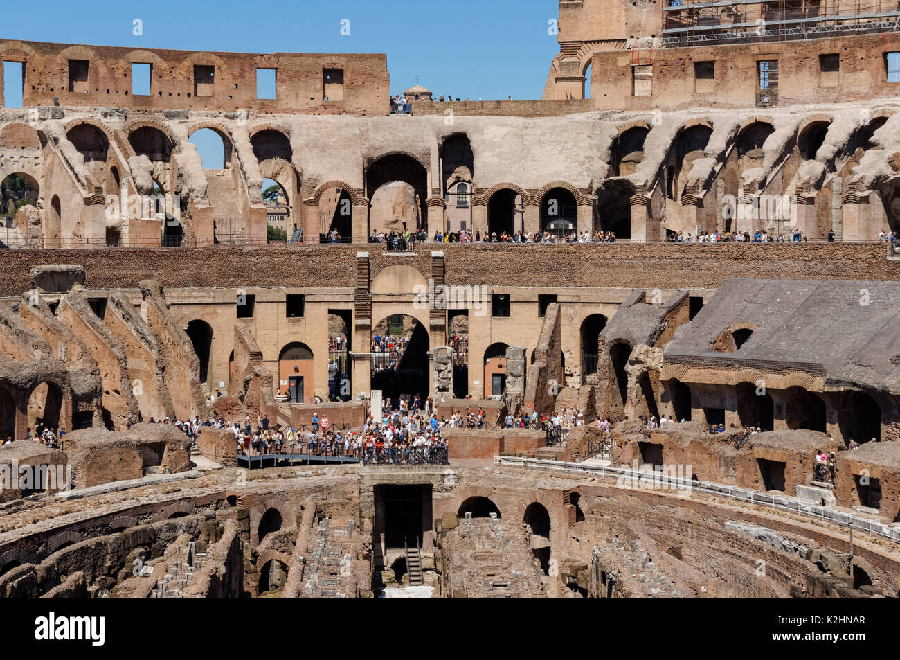 Interior of the Roman Colosseum in Rome, Italy Stock Photo - Alamy