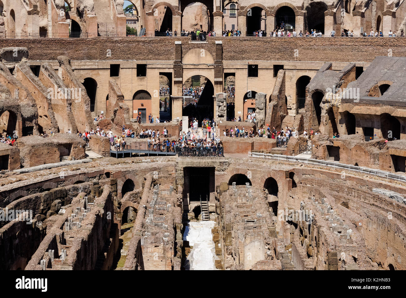 Interior of the Roman Colosseum in Rome, Italy Stock Photo - Alamy