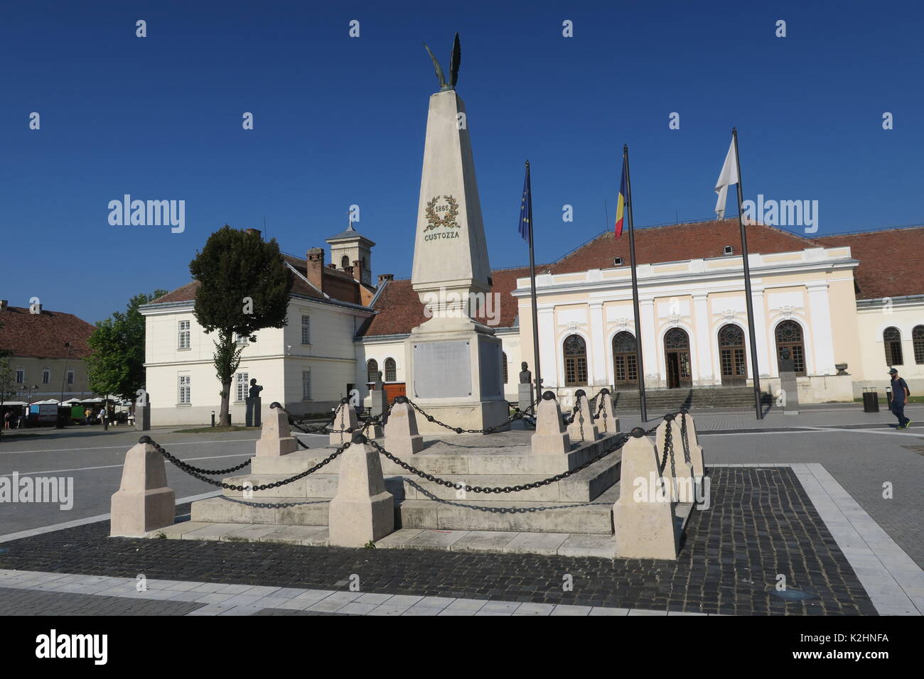 Alba Iulia, colorful city in Alba Country, maintained and well-kept old ...