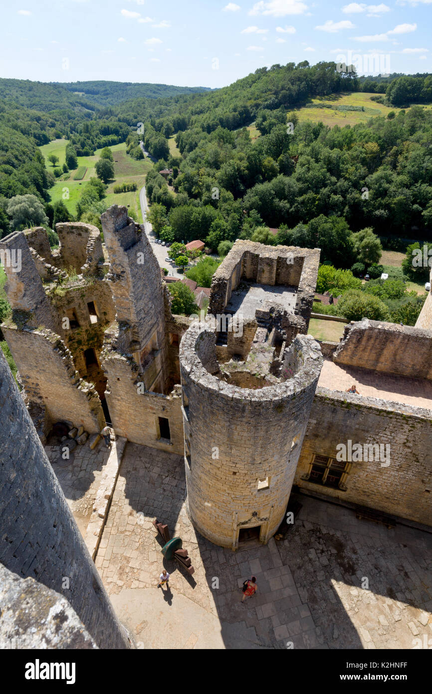 Chateau de Bonaguil, a 13th century medieval castle in Lot-et-Garionne ...